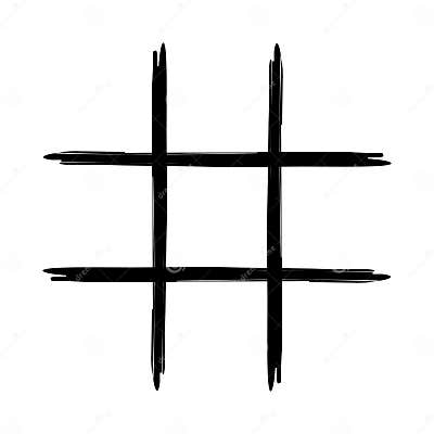 Tic Tac Toe Variations Table. Mini Game. Vector Illustration. Stock ...