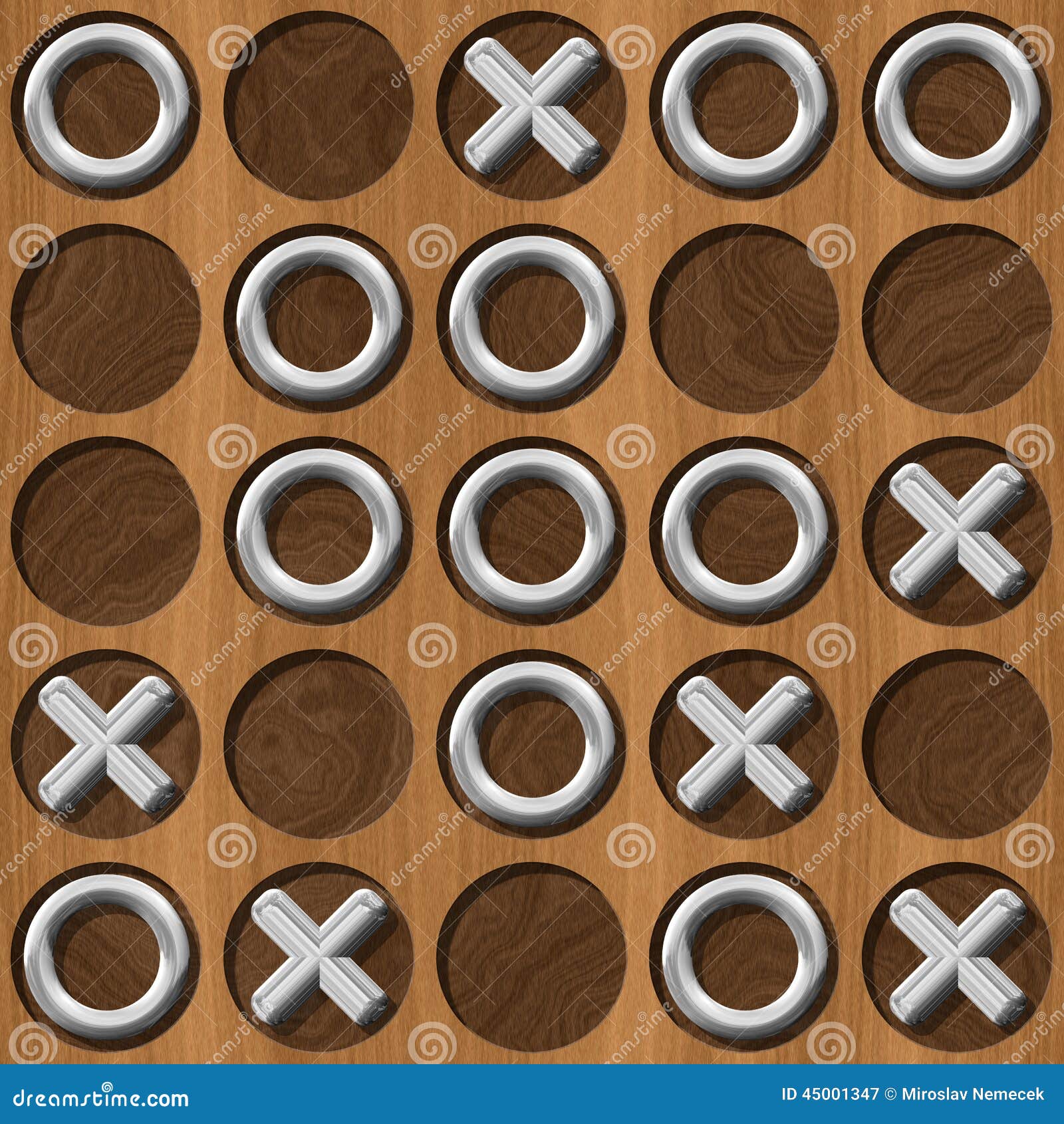 Tic Tac Toe Wooden Board Generated Seamless Texture Royalty-Free Stock ...
