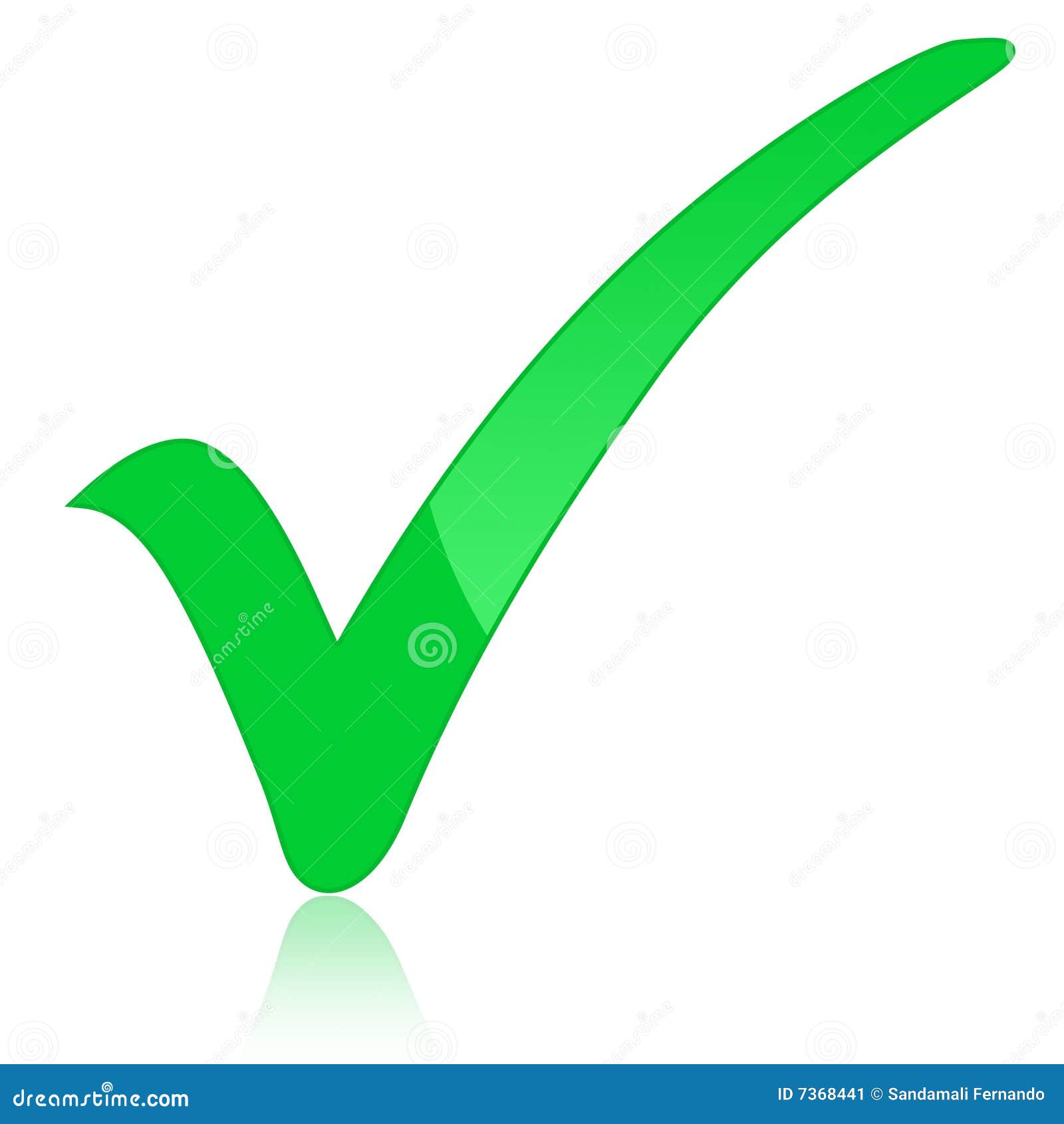 Tick stock vector. Illustration of agreement, answer, checklist - 7368441