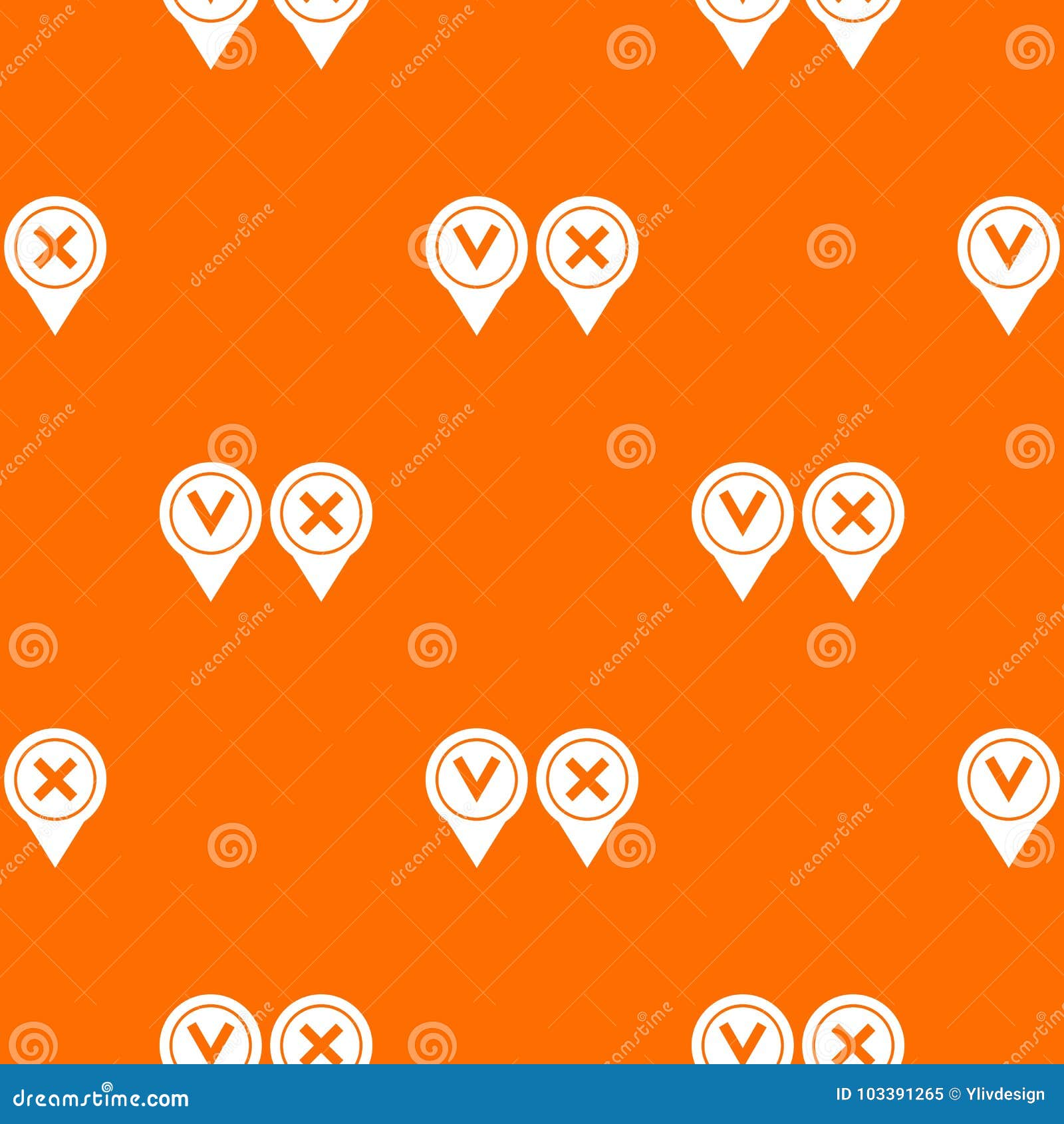 Tick Affirmative And Negative Icon Circle Vector Illustration ...