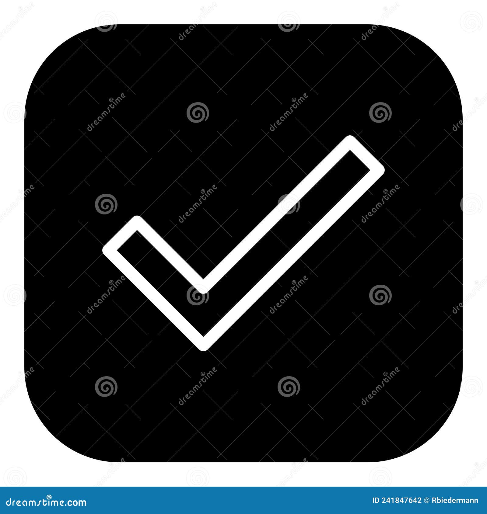Tick and app icon stock vector. Illustration of choice - 241847642