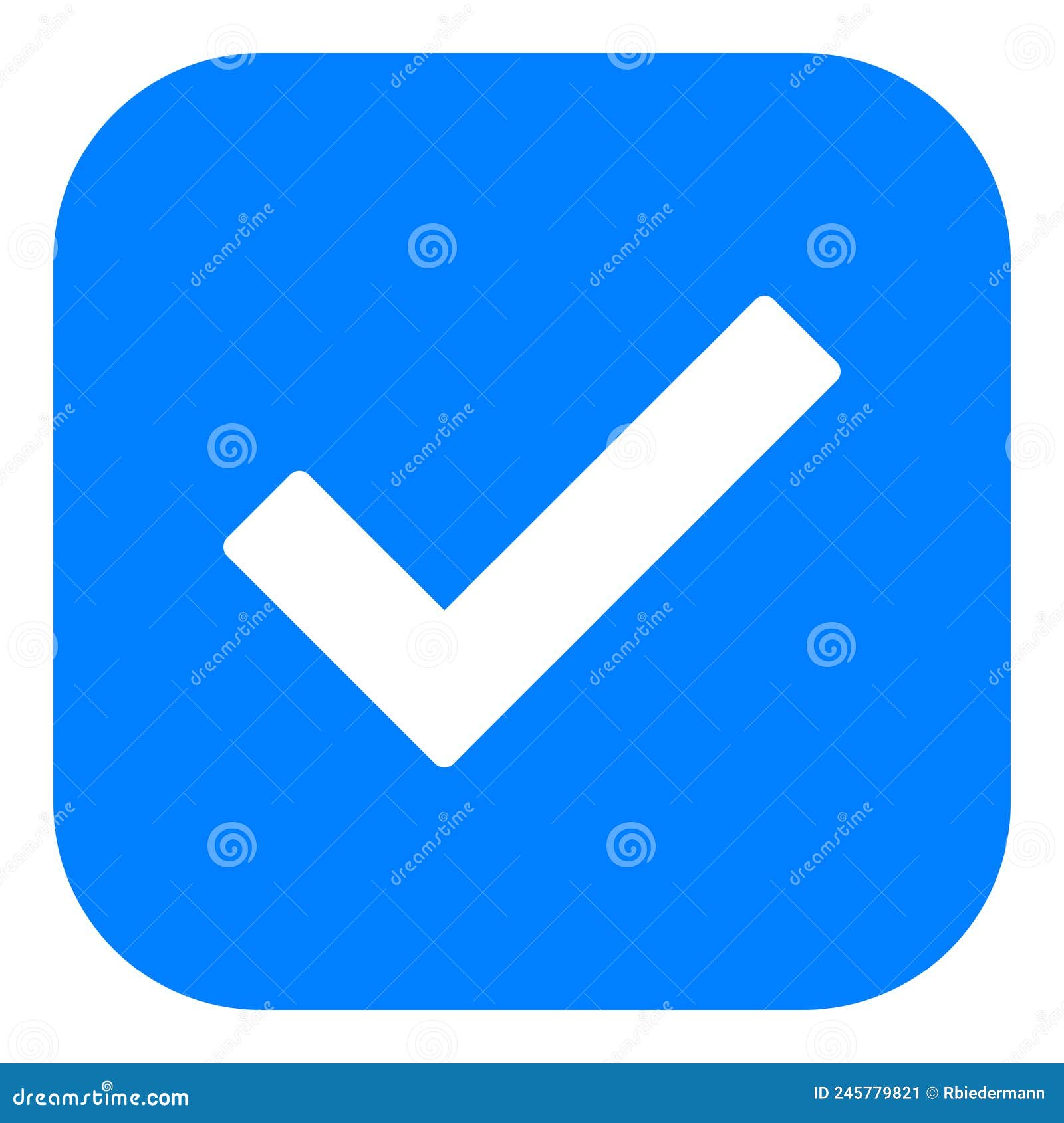 Tick and app icon stock vector. Illustration of okay - 245779821