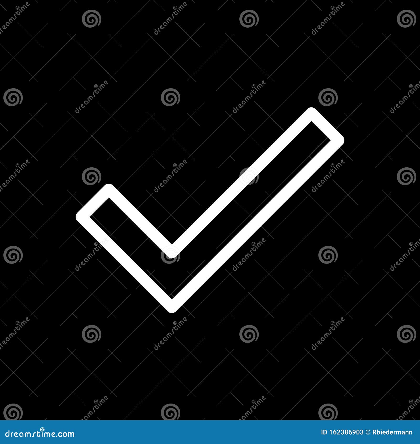 Tick and Background As Vector Illustration Stock Vector - Illustration ...