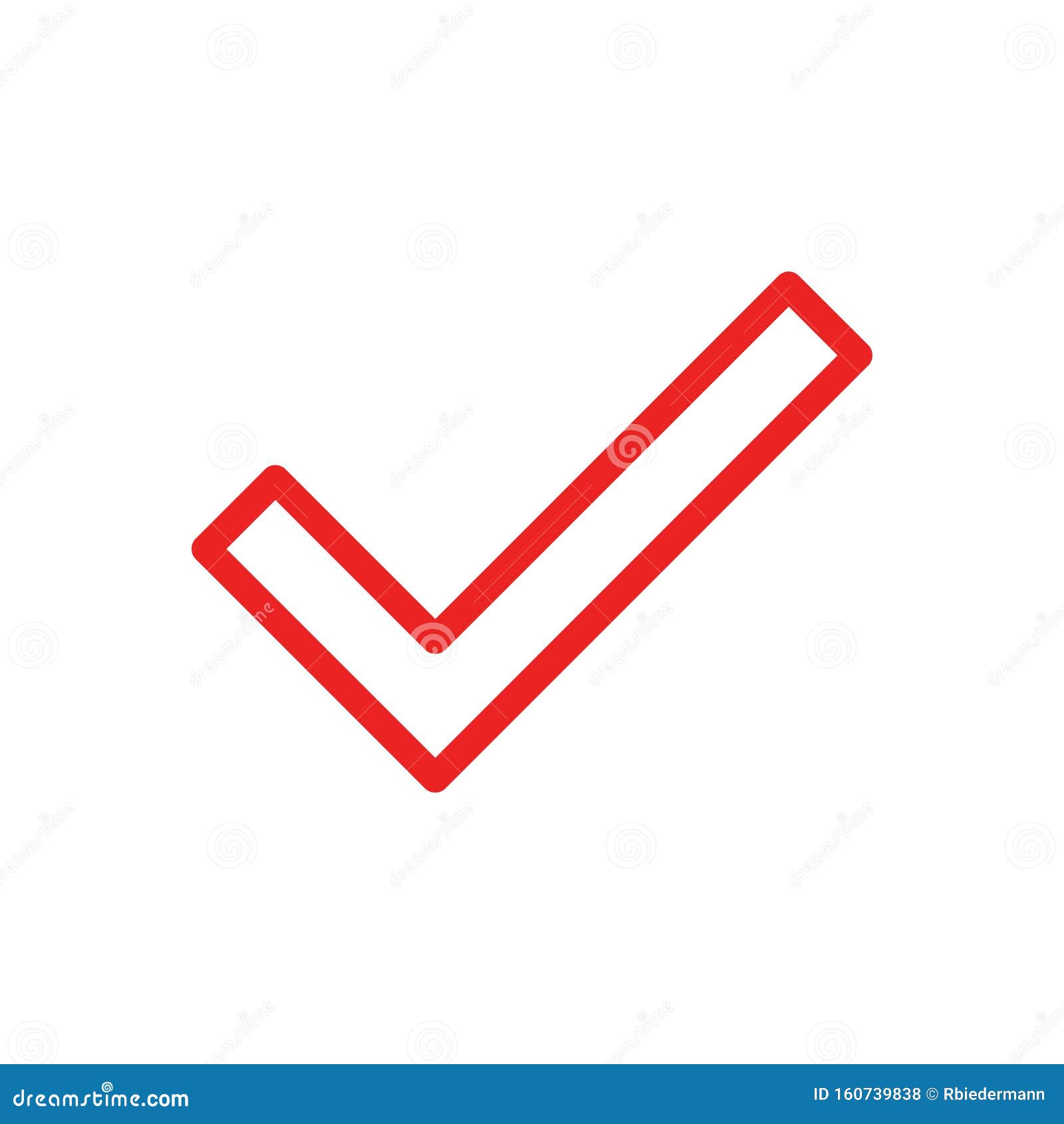 Tick and Background As Vector Illustration Stock Vector - Illustration ...