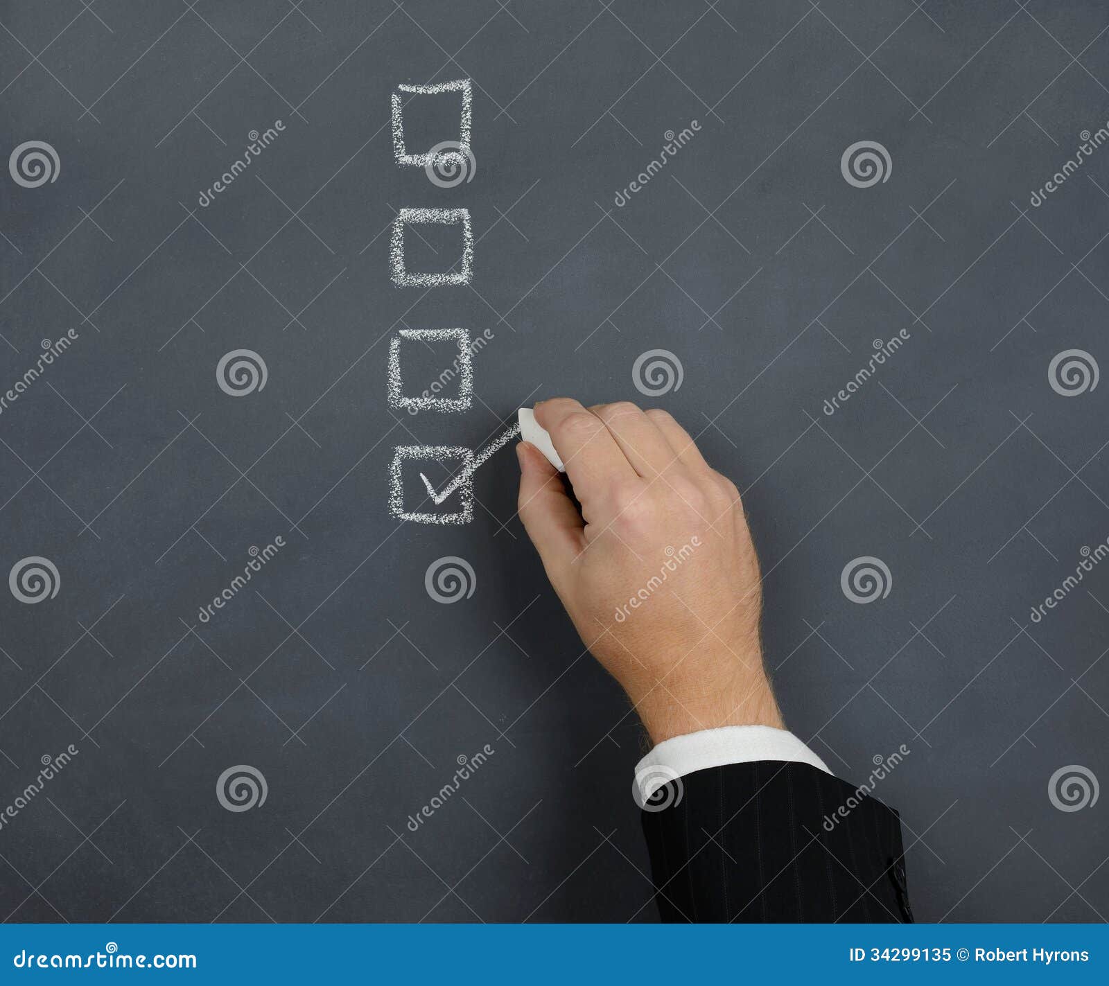 Tick box stock image. Image of chalk, paper, expressing - 34299135