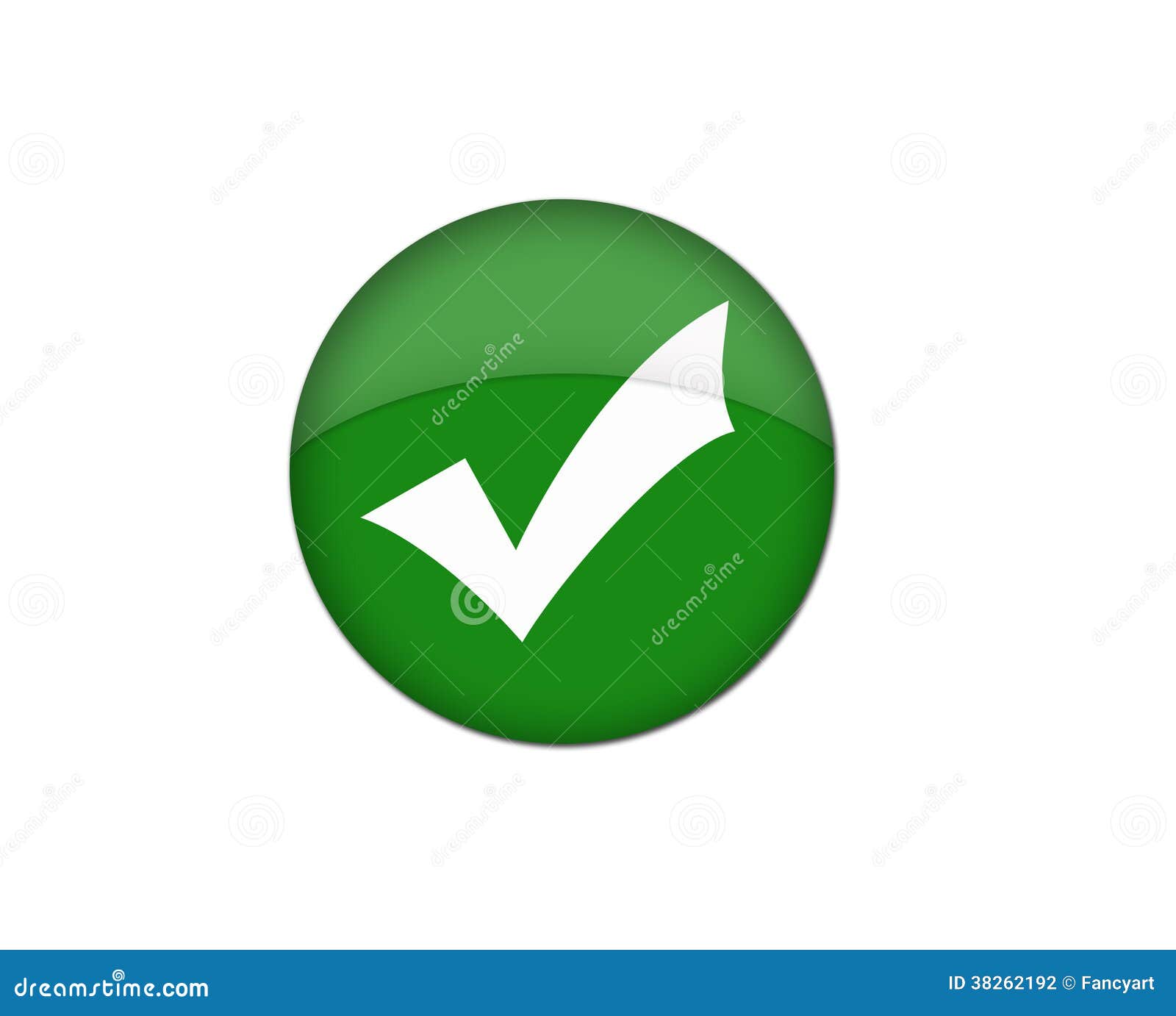 Tick button stock illustration. Illustration of agree - 38262192
