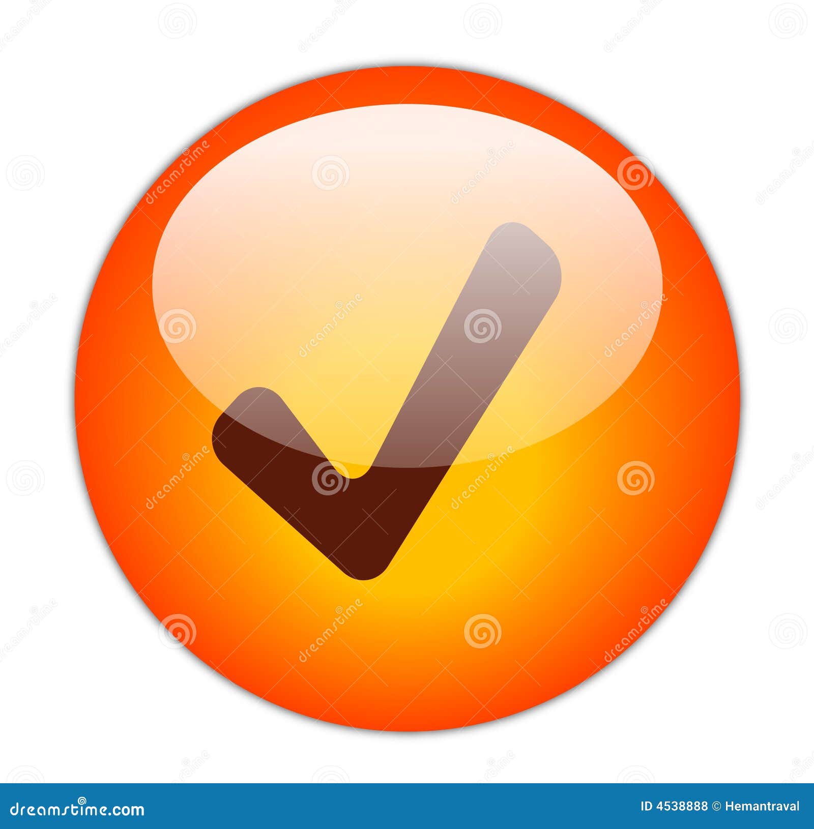 Tick Button stock illustration. Illustration of ready - 4538888