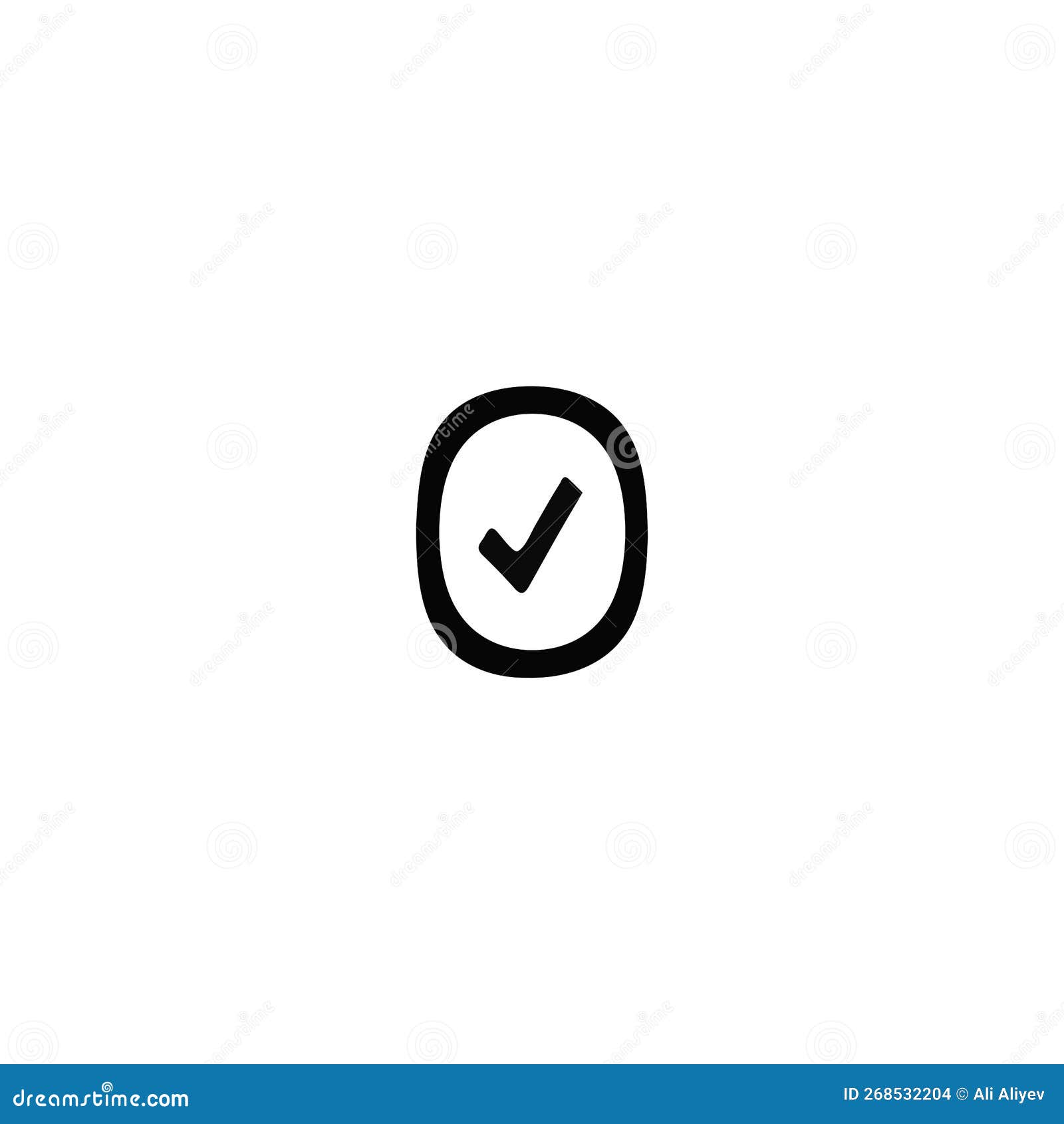 Tick Button. Checkbox Icon. Simple Style Web Request Approved ...