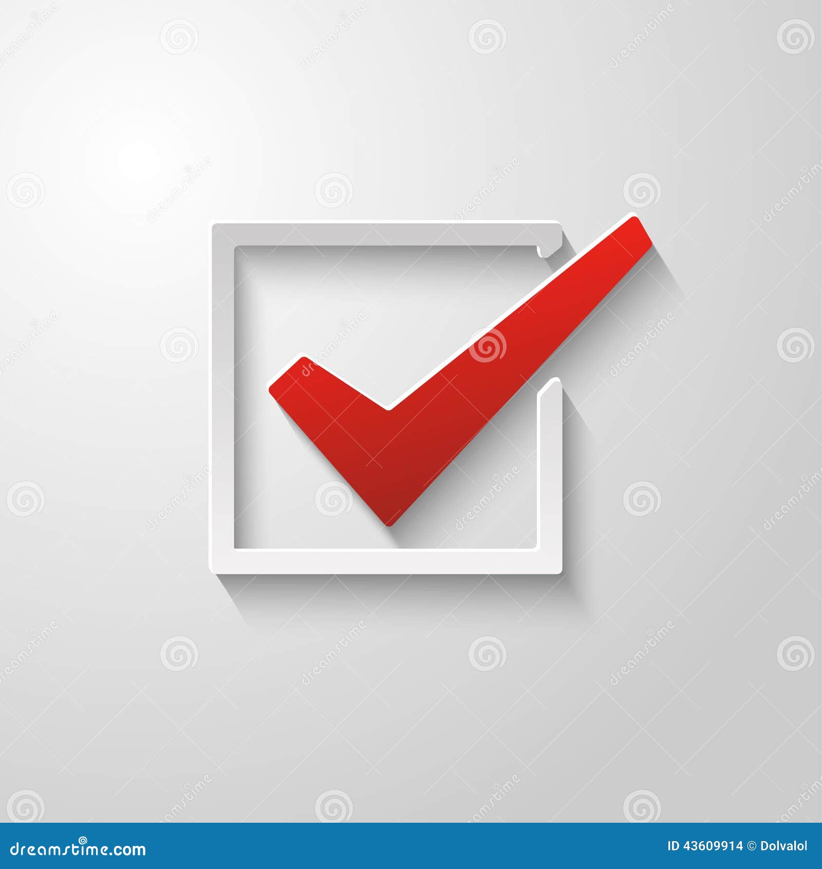 Tick stock vector. Illustration of concepts, solution - 43609914