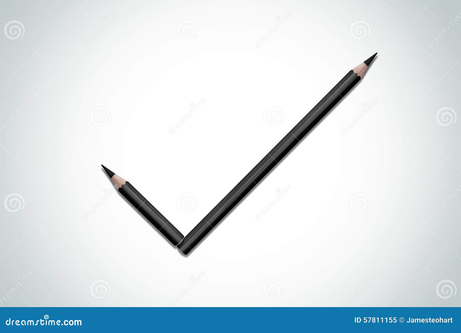 Tick Composition of Pencils Stock Illustration - Illustration of line ...