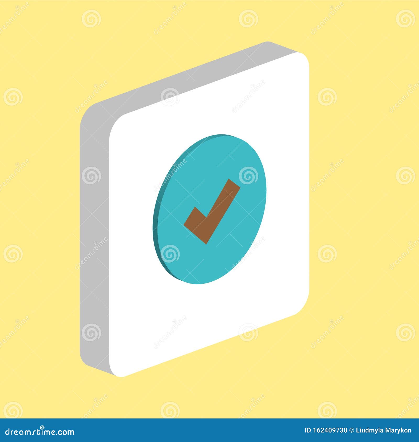 Tick computer symbol stock illustration. Illustration of business ...