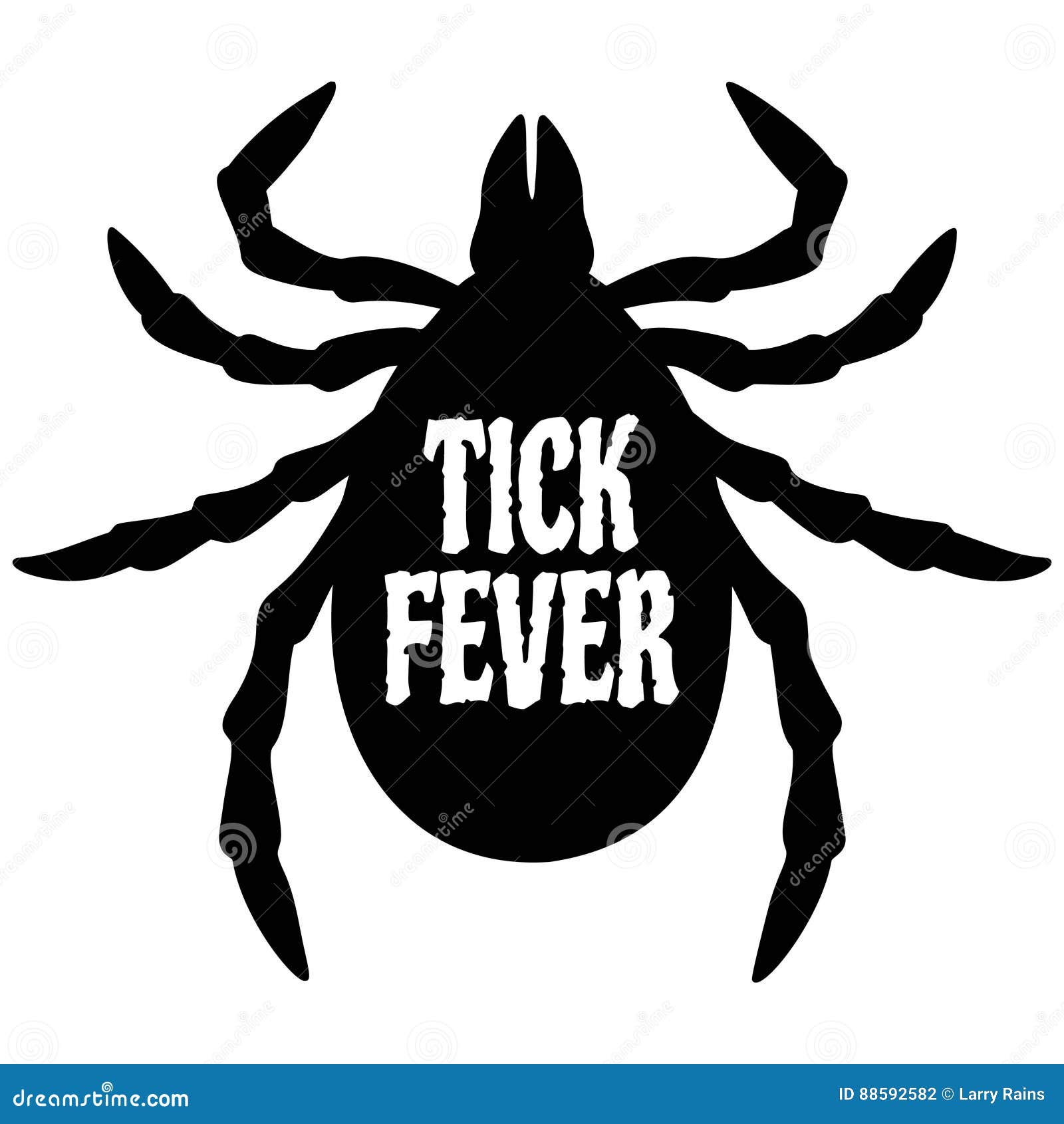 Tick Fever Vector Illustration | CartoonDealer.com #88592582