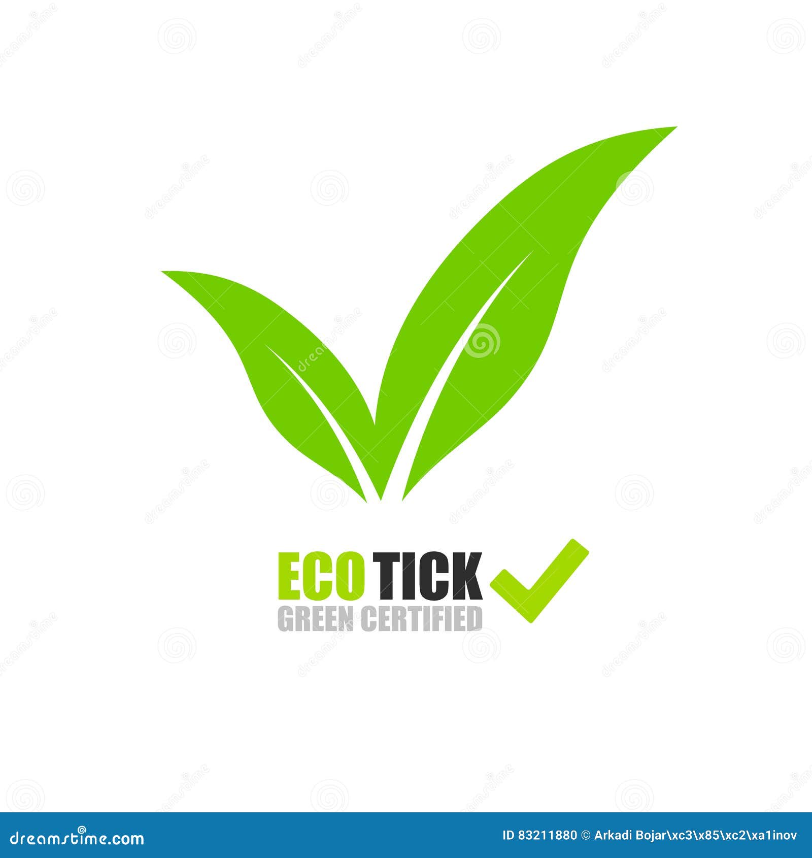 Set Tick Green Checkmark Correct Mark Checkbox, Vector Tick Green ...