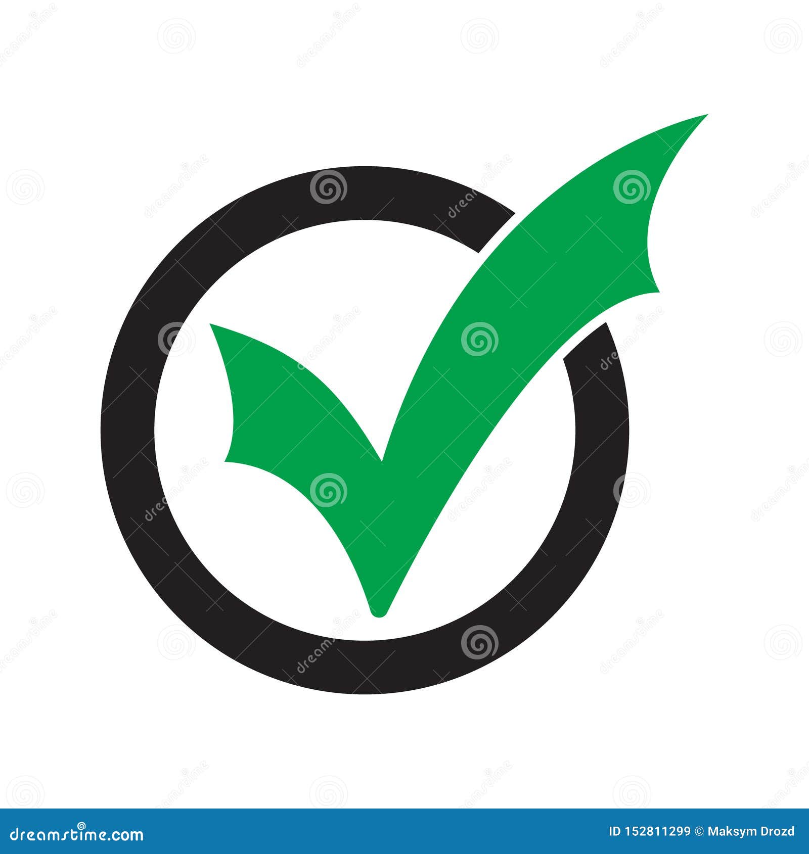 Tick Icon Vector Symbol, Checkmark Isolated on White Background ...