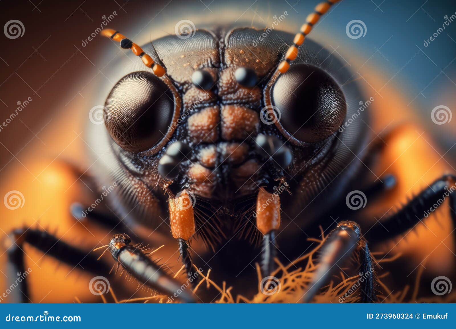 Tick Insect Macro Closeup Generative AI Stock Illustration ...