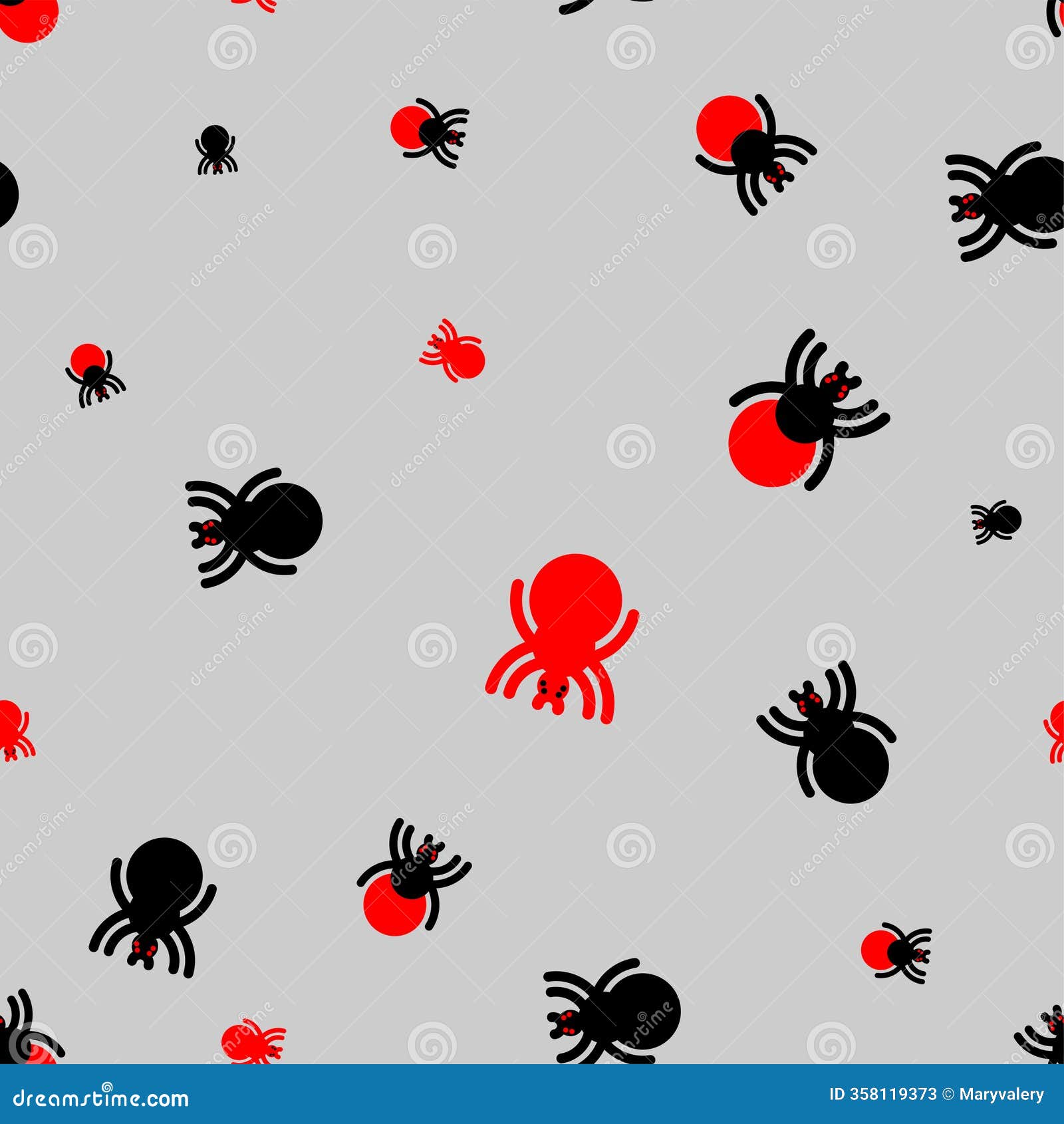 Tick Insect Pattern Seamless. Red Infected Tick Background Stock Vector ...