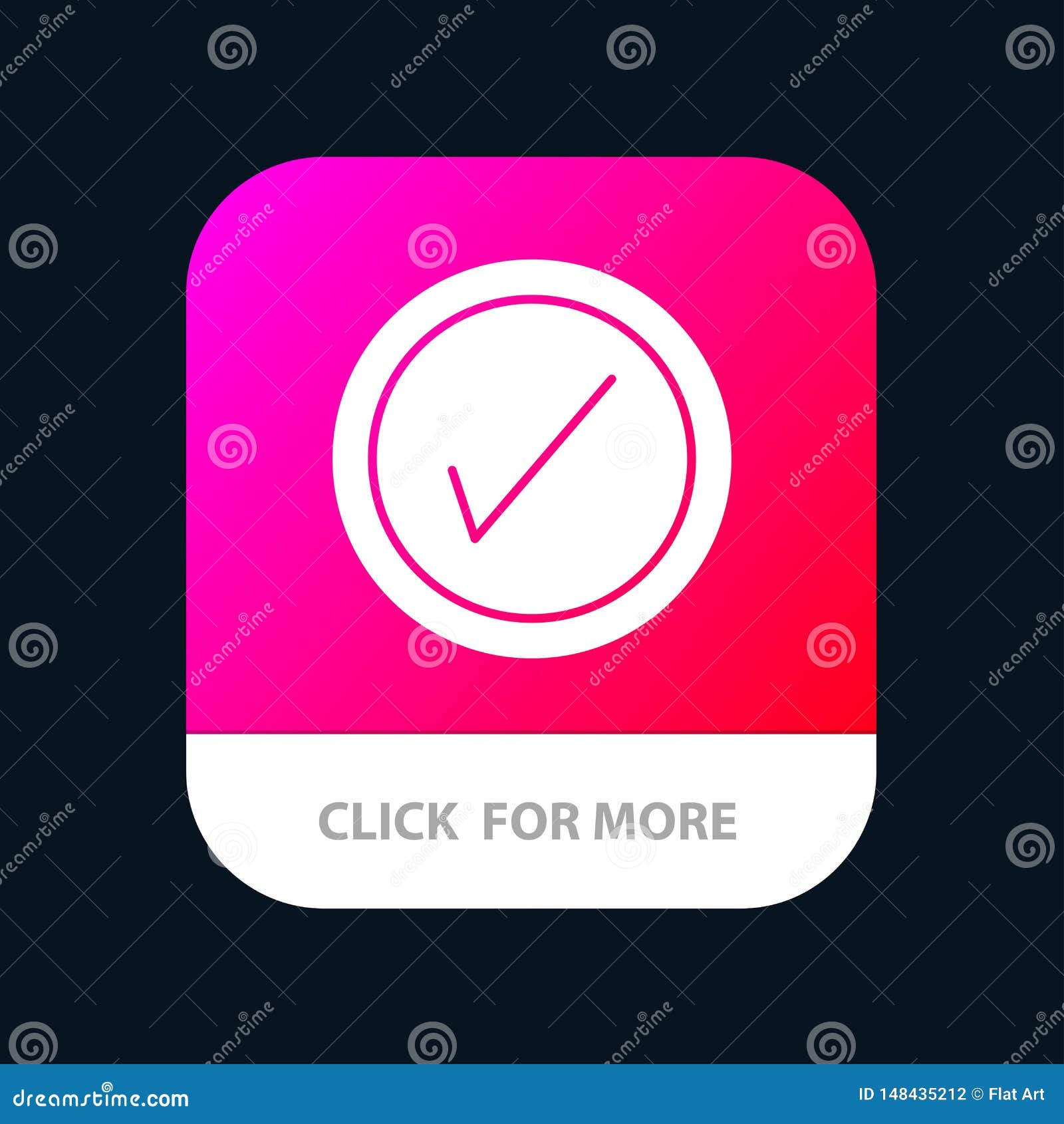 Tick, Interface, User Mobile App Button. Android and IOS Glyph Version ...