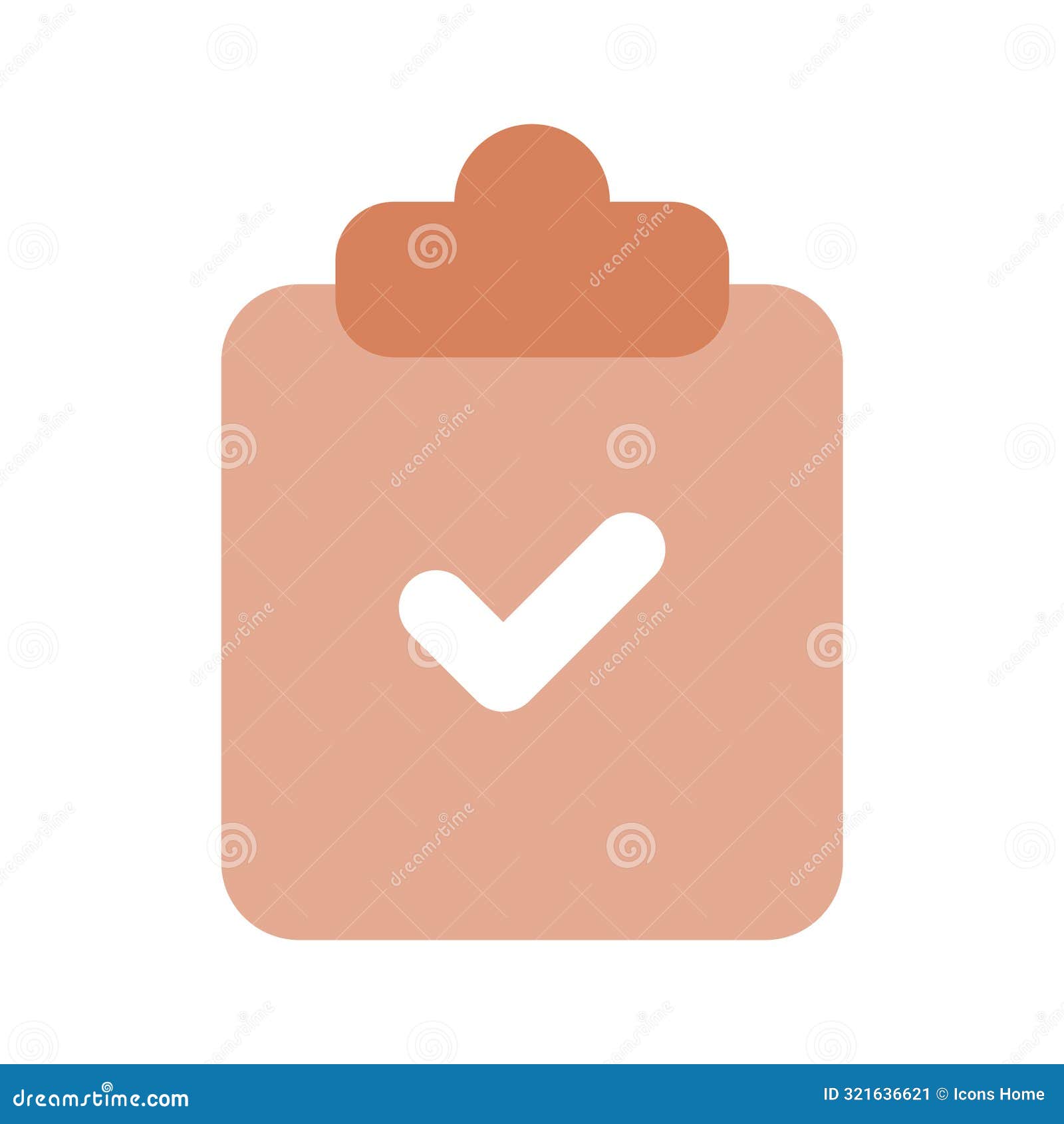 Tick Mark on Clipboard, Icon of Completed Task, Editable Design Stock ...