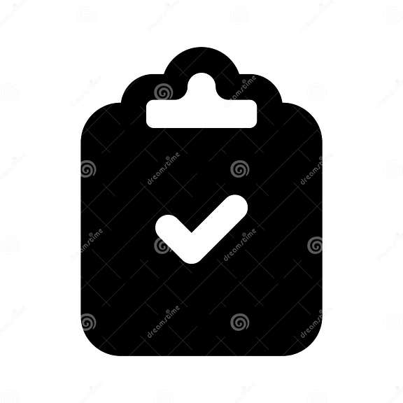 Tick Mark on Clipboard, Icon of Completed Task, Editable Design Stock ...