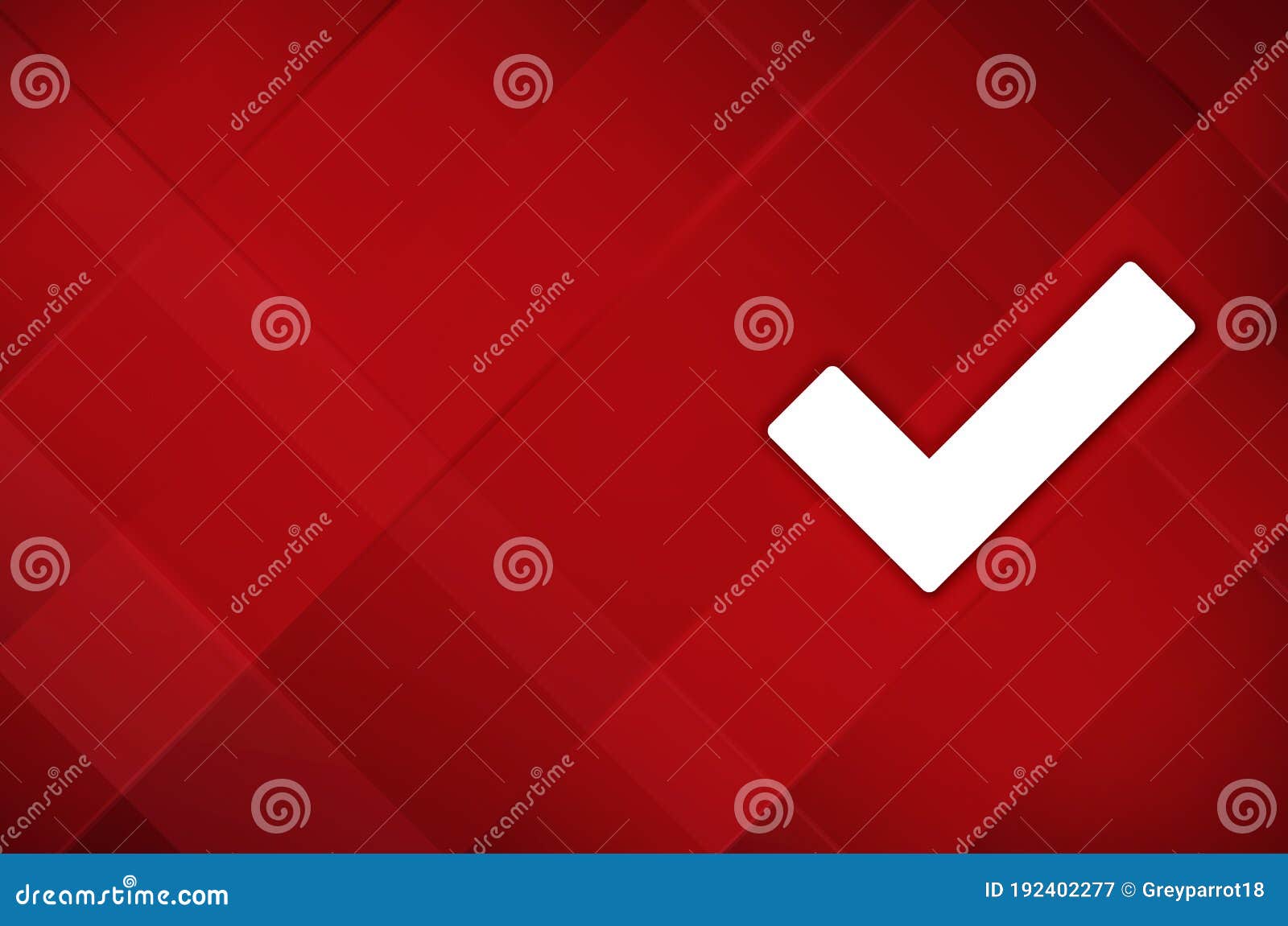 Tick Mark Icon Modern Layout Design Abstract Red Background ...