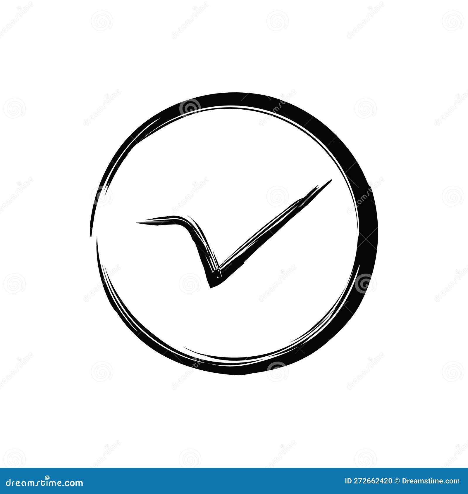 Tick Mark Icon Shape Object Illustration. Stock Vector - Illustration ...