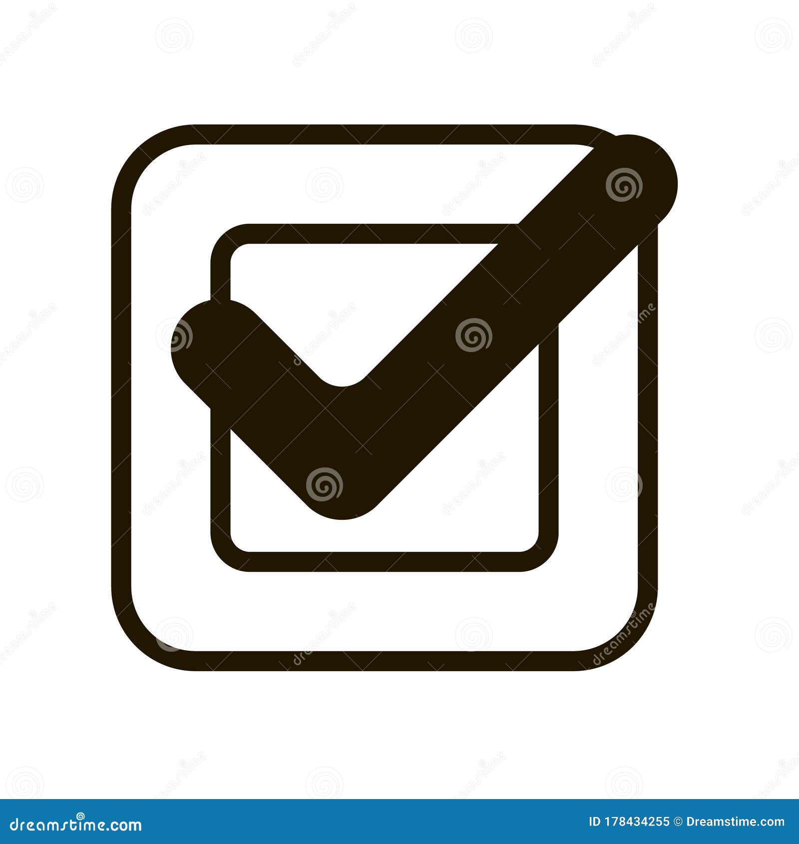 Tick OK Icon on White Background. EPS 10. Vector Illustration. Stock ...