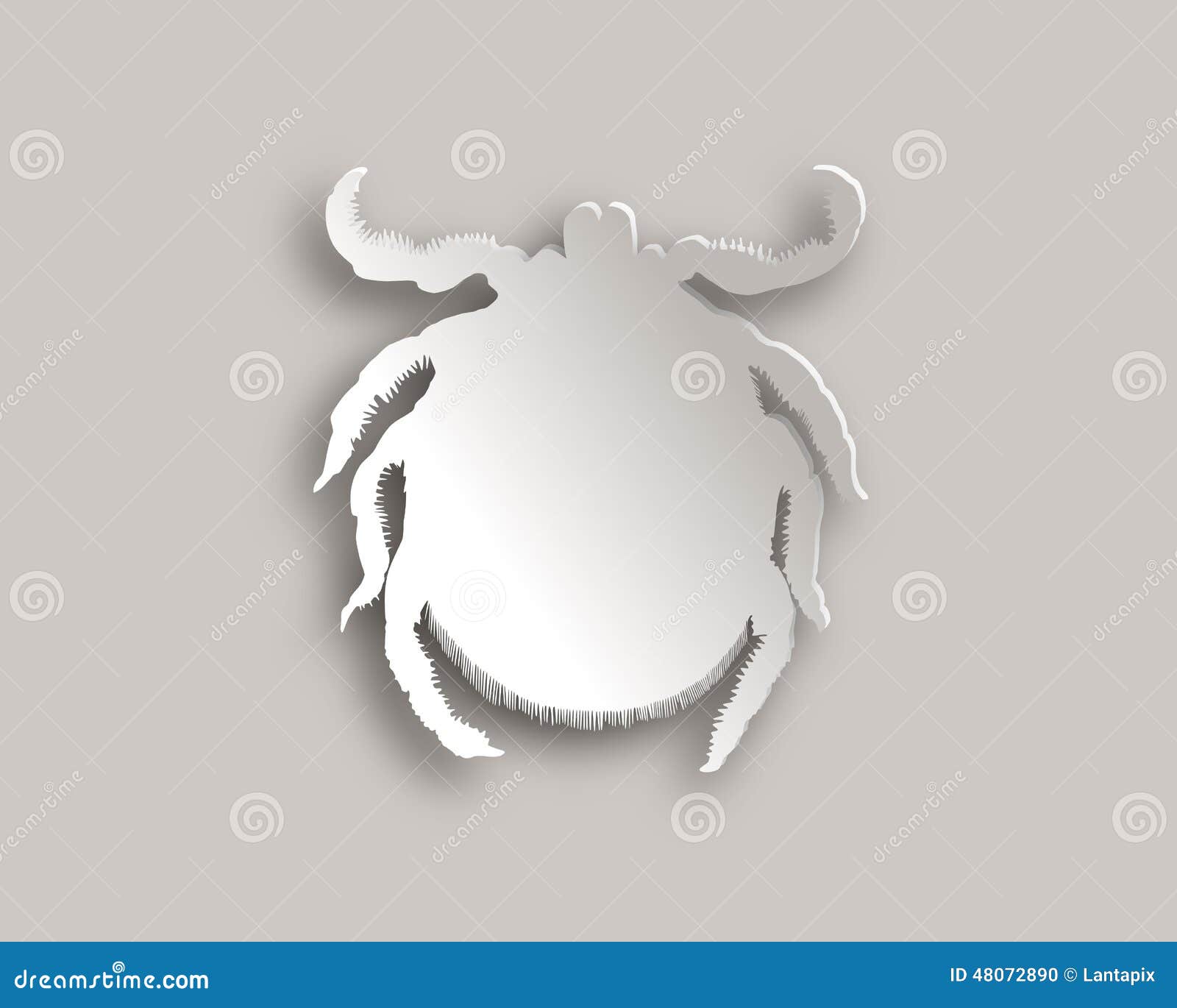 Tick paper style stock vector. Illustration of desease - 48072890