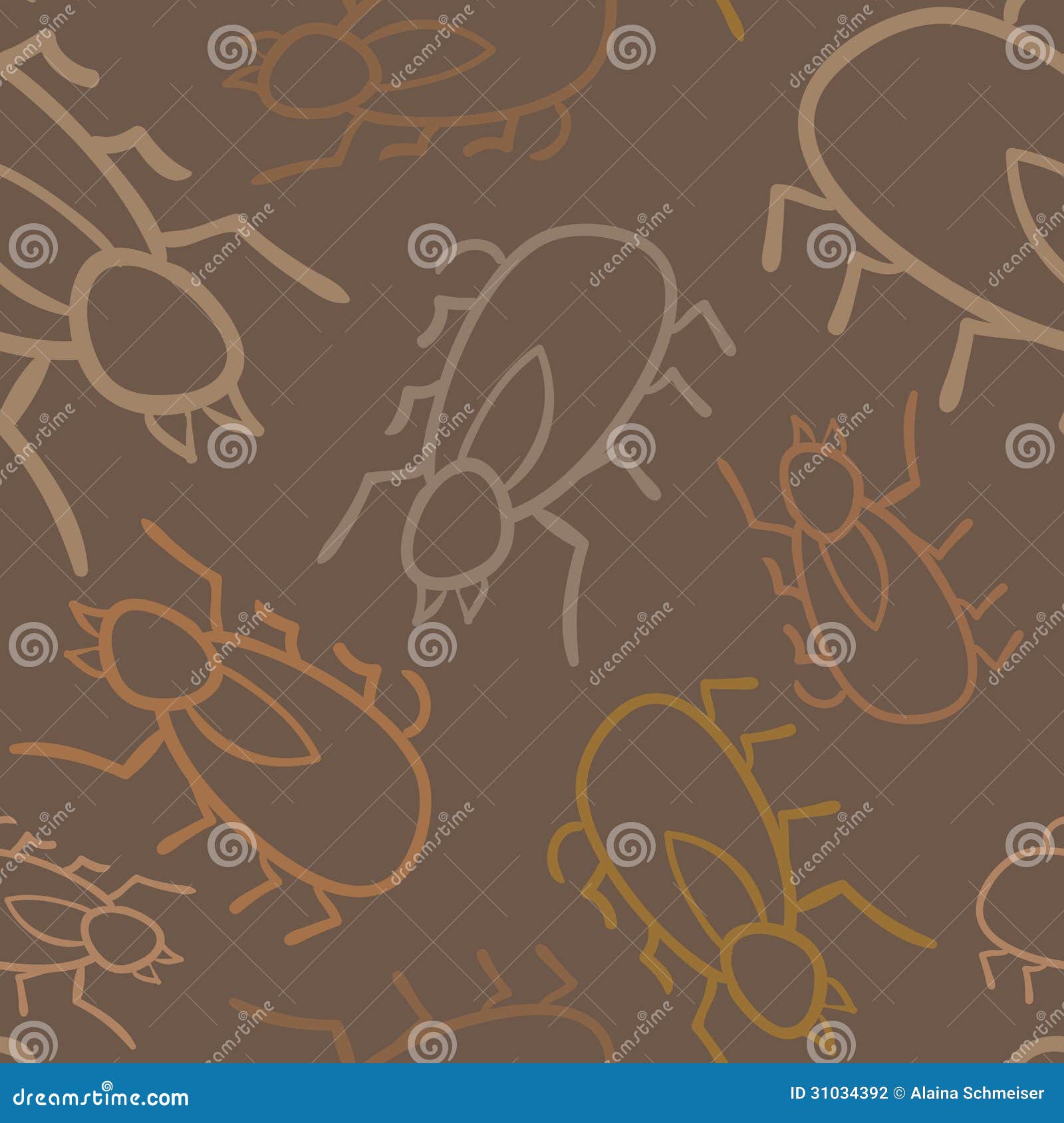 Tick Pattern sem emenda ilustração do vetor. Ilustração de risco - 31034392