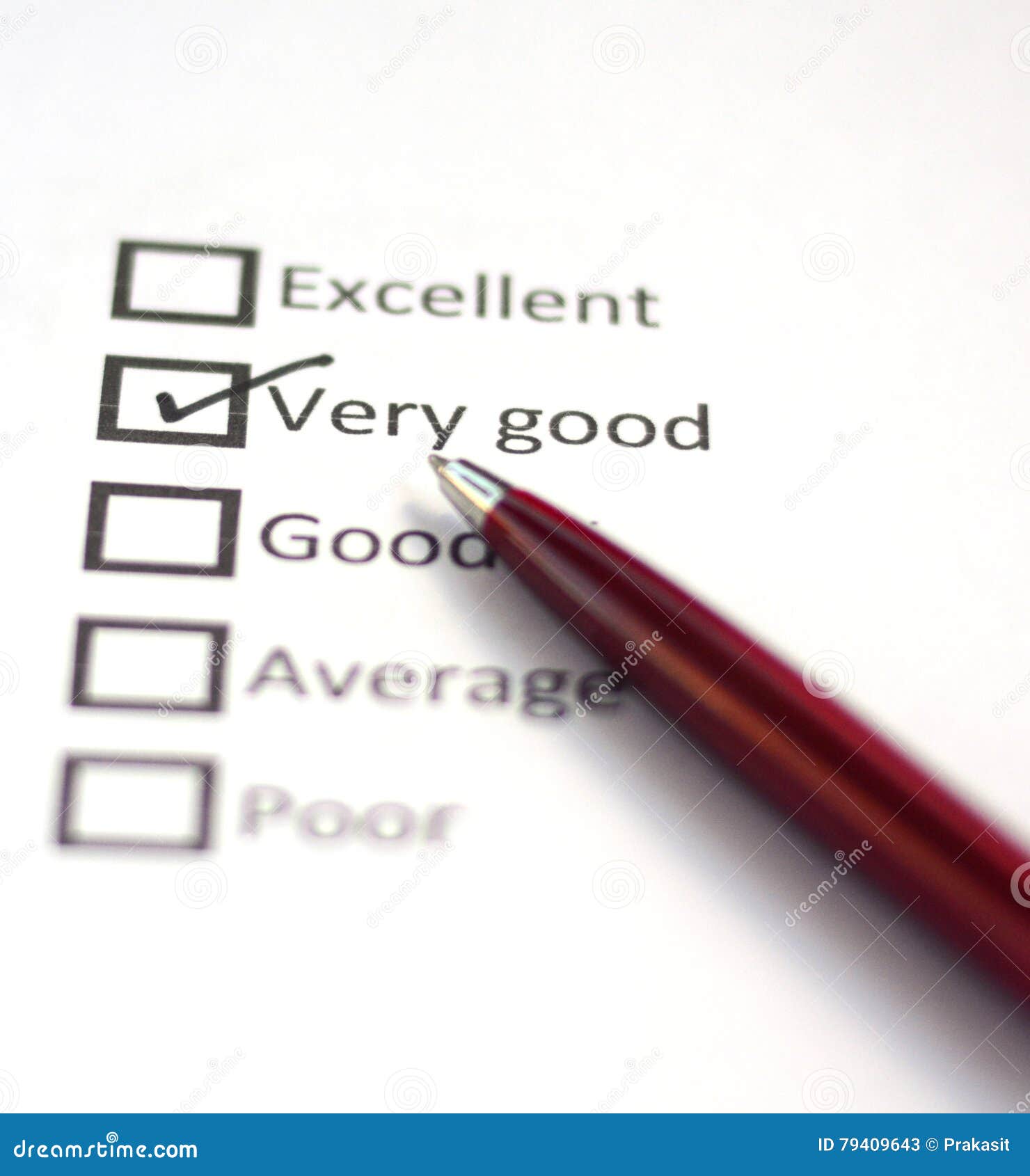 Tick placed in very good stock image. Image of good, positive - 79409643
