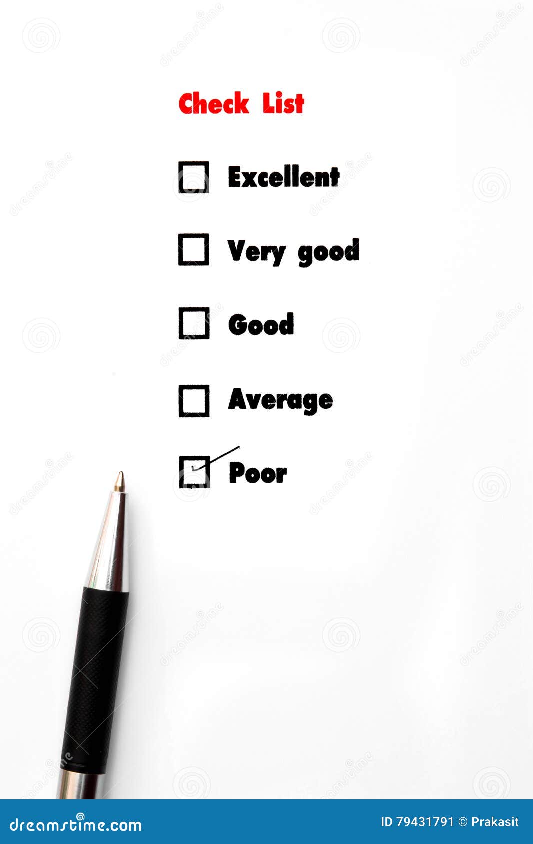 Tick Placed You Select Choice. Excellent,very Good,good,average Stock ...