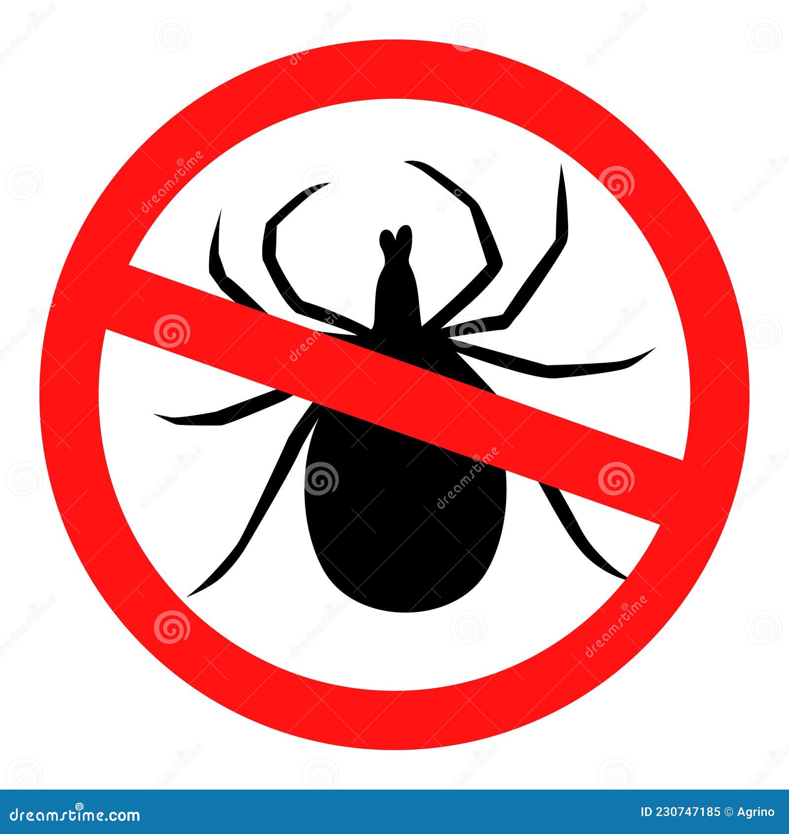 Tick protection icon stock vector. Illustration of vector - 230747185