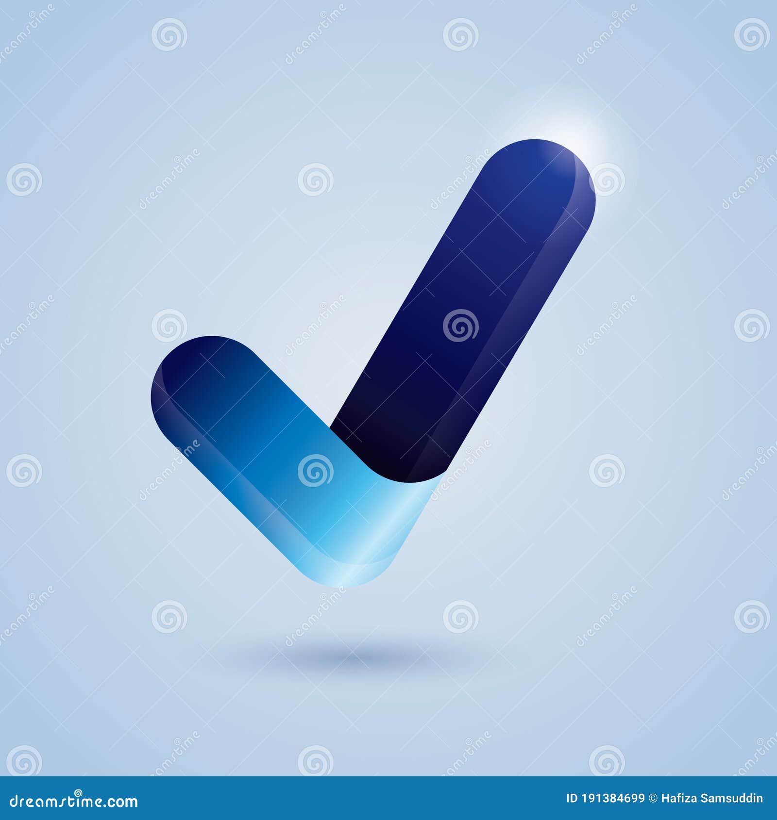 Tick Ribbon Icon. Vector Illustration Decorative Design Stock Vector ...