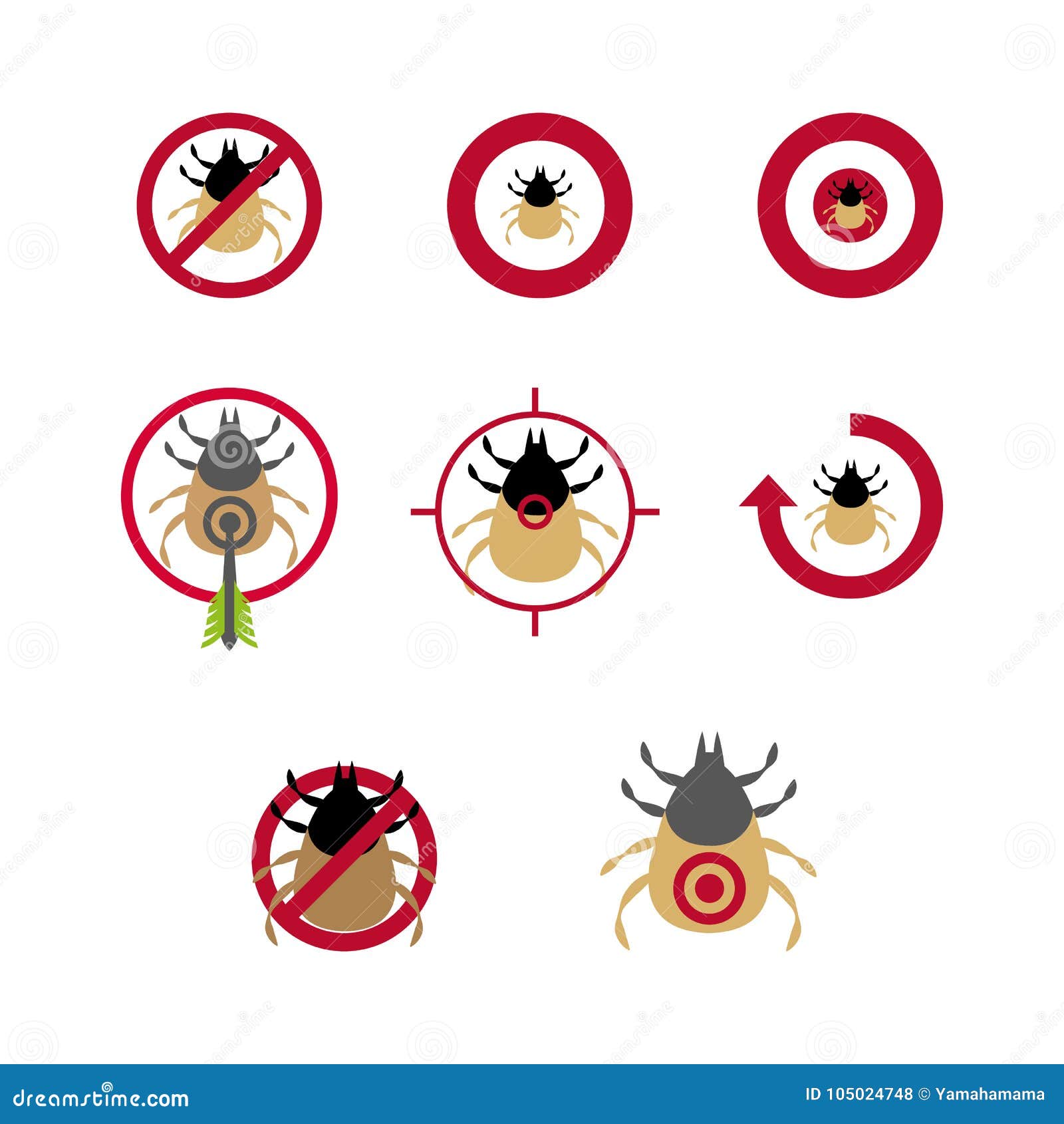 Tick stock vector. Illustration of insect, tick, icon - 105024748