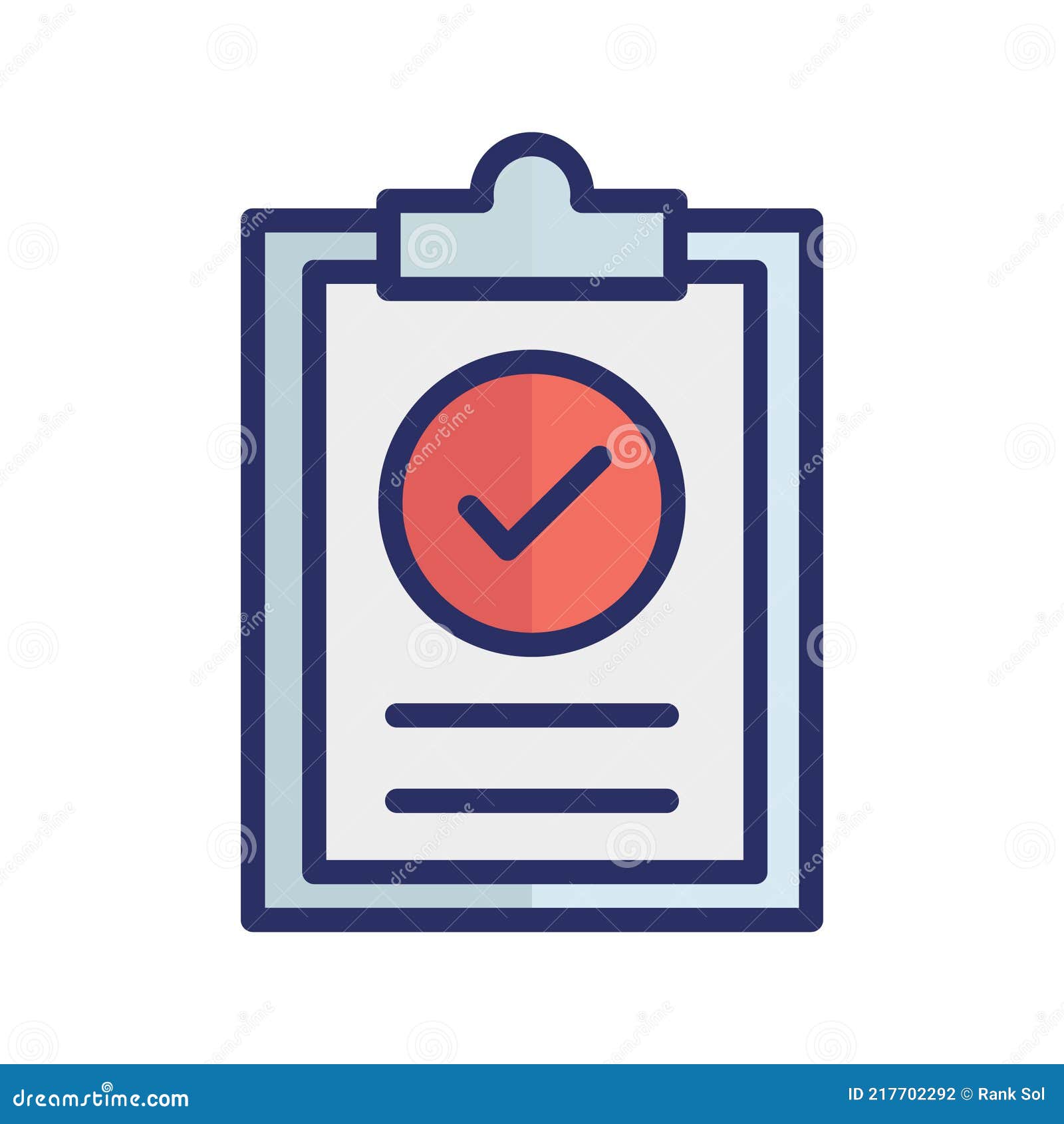 Tick on Sheet Isolated Vector Icon Which Can Easily Modify or Edit ...