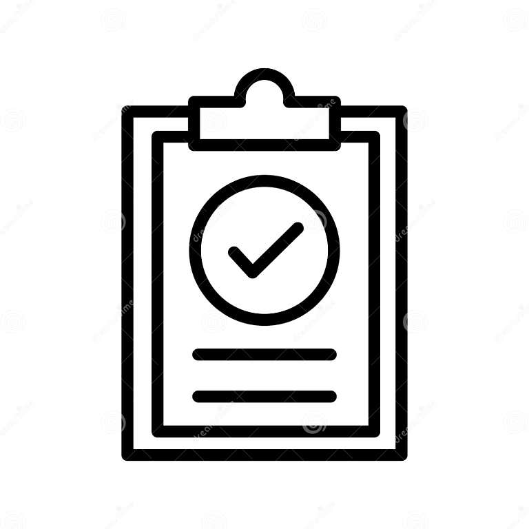 Tick on Sheet Isolated Vector Icon Which Can Easily Modify or Edit ...