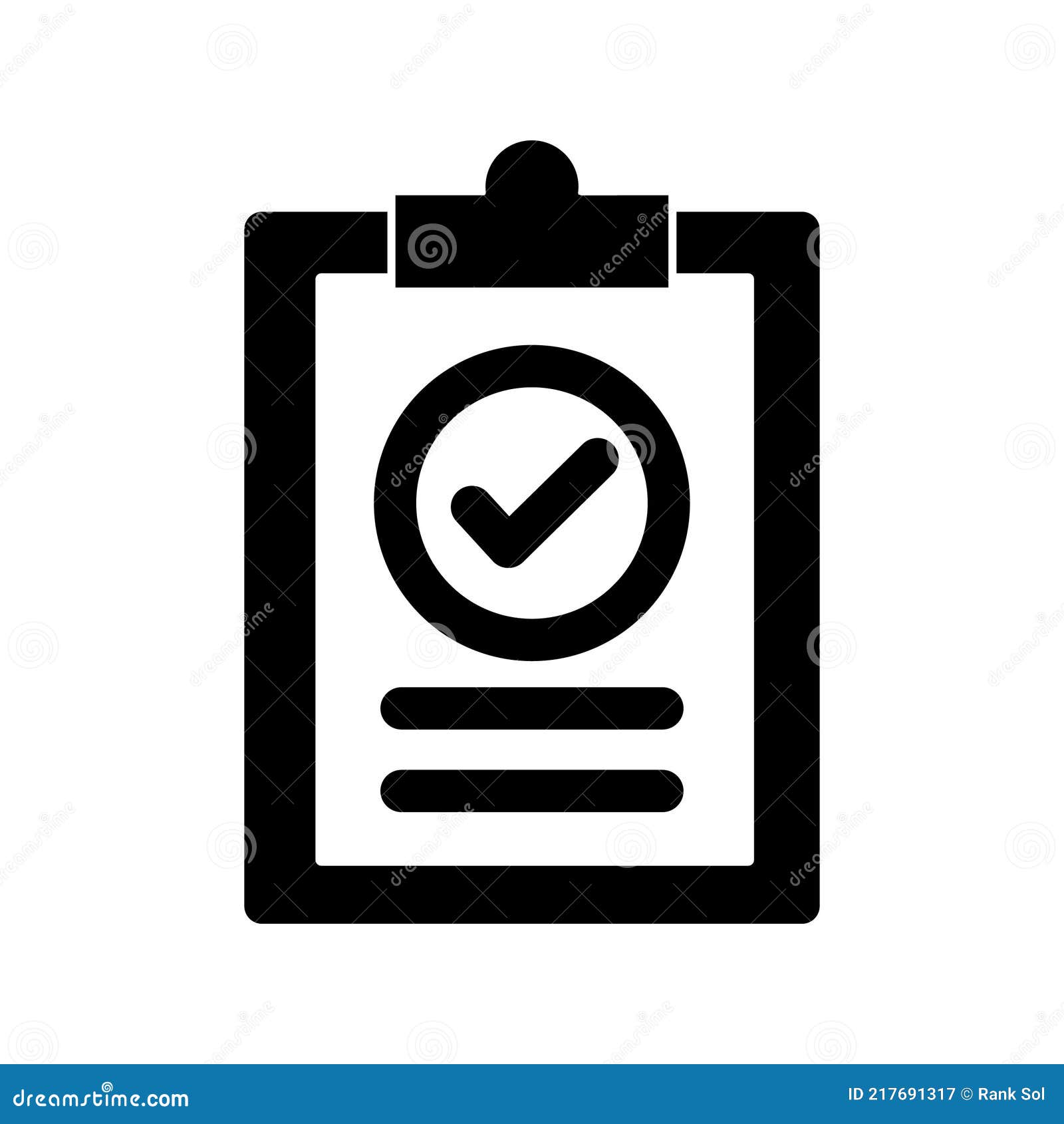 Tick on Sheet Isolated Vector Icon Which Can Easily Modify or Edit ...