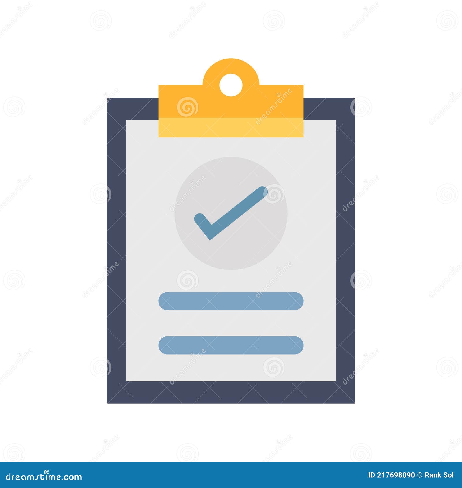 Tick on Sheet Isolated Vector Icon Which Can Easily Modify or Edit ...