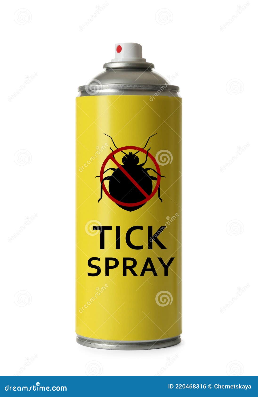 Tick Spray on White. Insect Repellent Stock Photo - Image of container ...