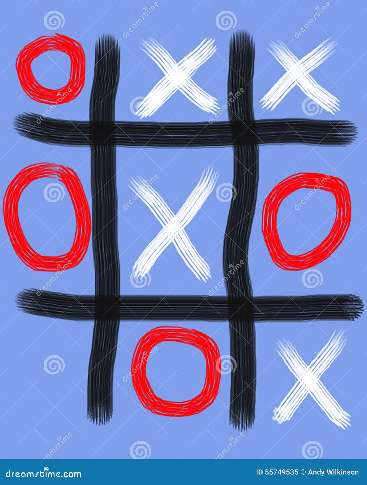 Tick Tack Toe stock de ilustración. Ilustración de textura - 55749535