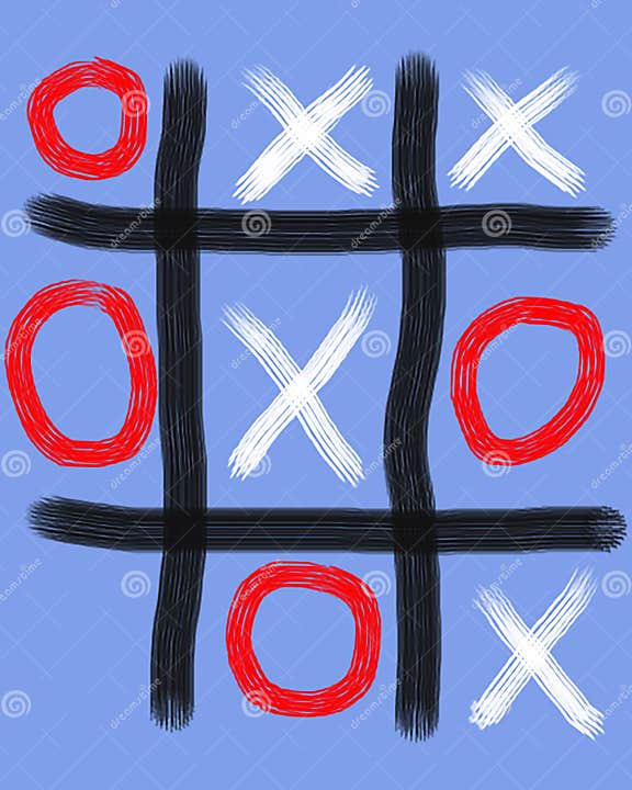 Tick Tack Toe stock de ilustración. Ilustración de textura - 55749535