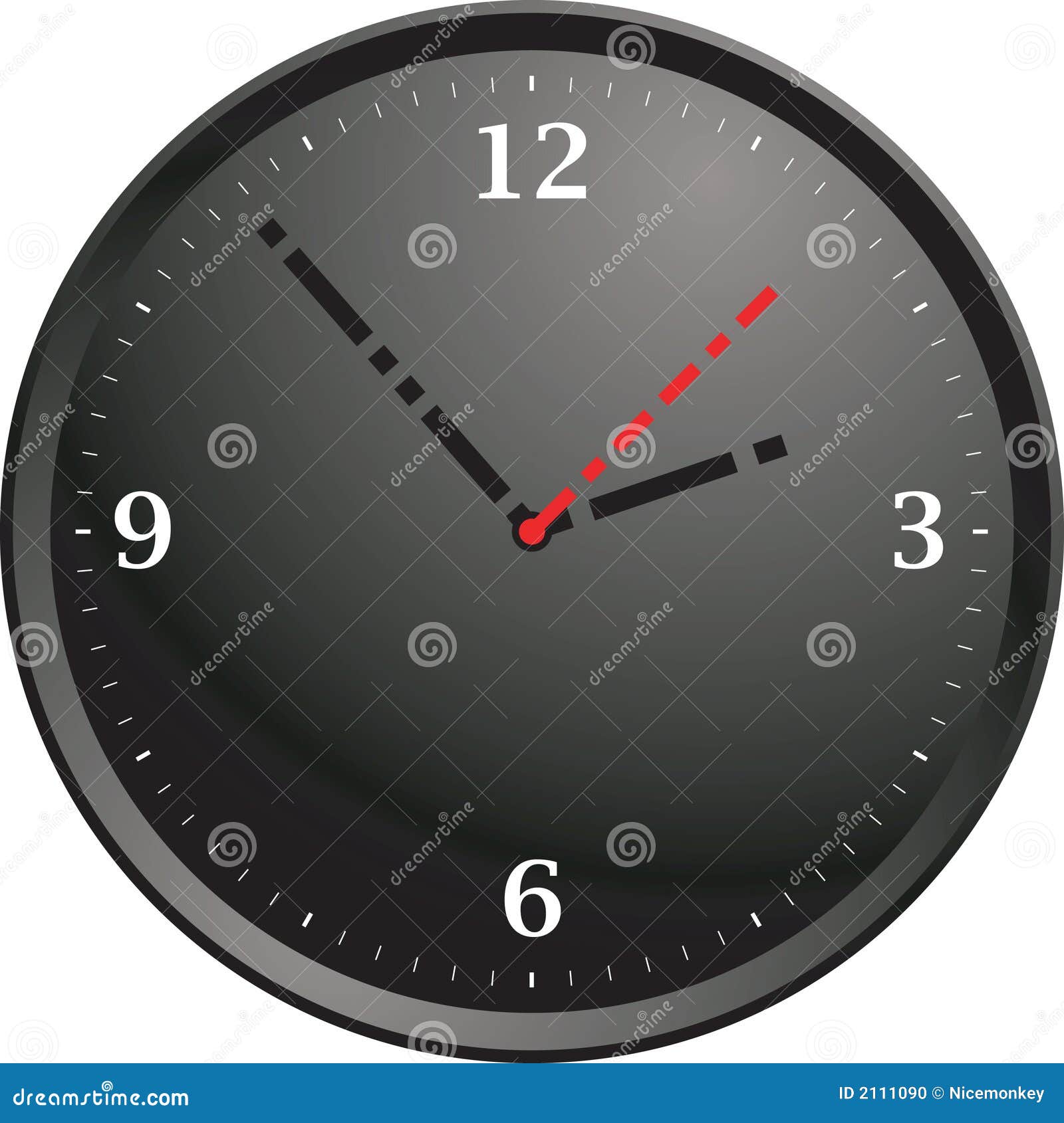 Tick tock modern stock illustration. Illustration of countdown - 2111090