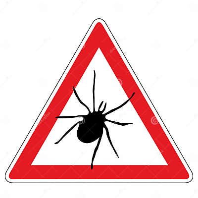 Tick warning sign stock vector. Illustration of warning - 19643461