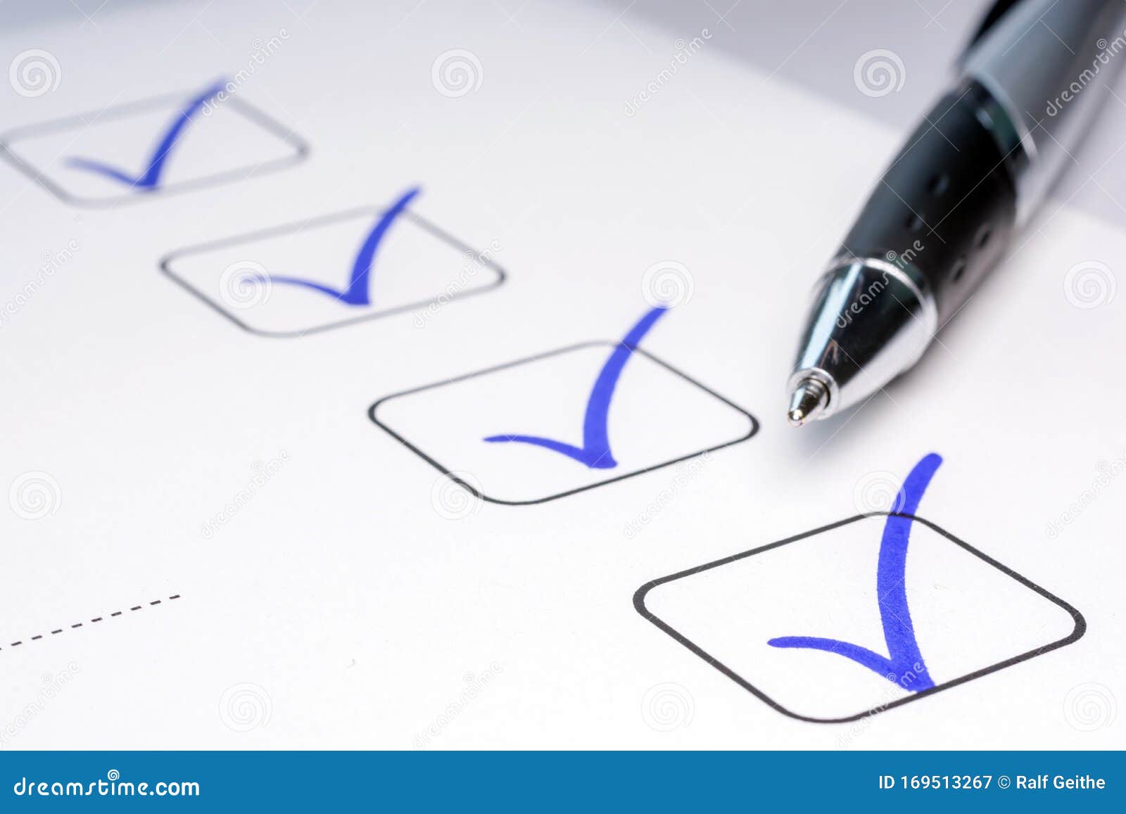 Check Off Completed Tasks on a To-do List Stock Image - Image of ...