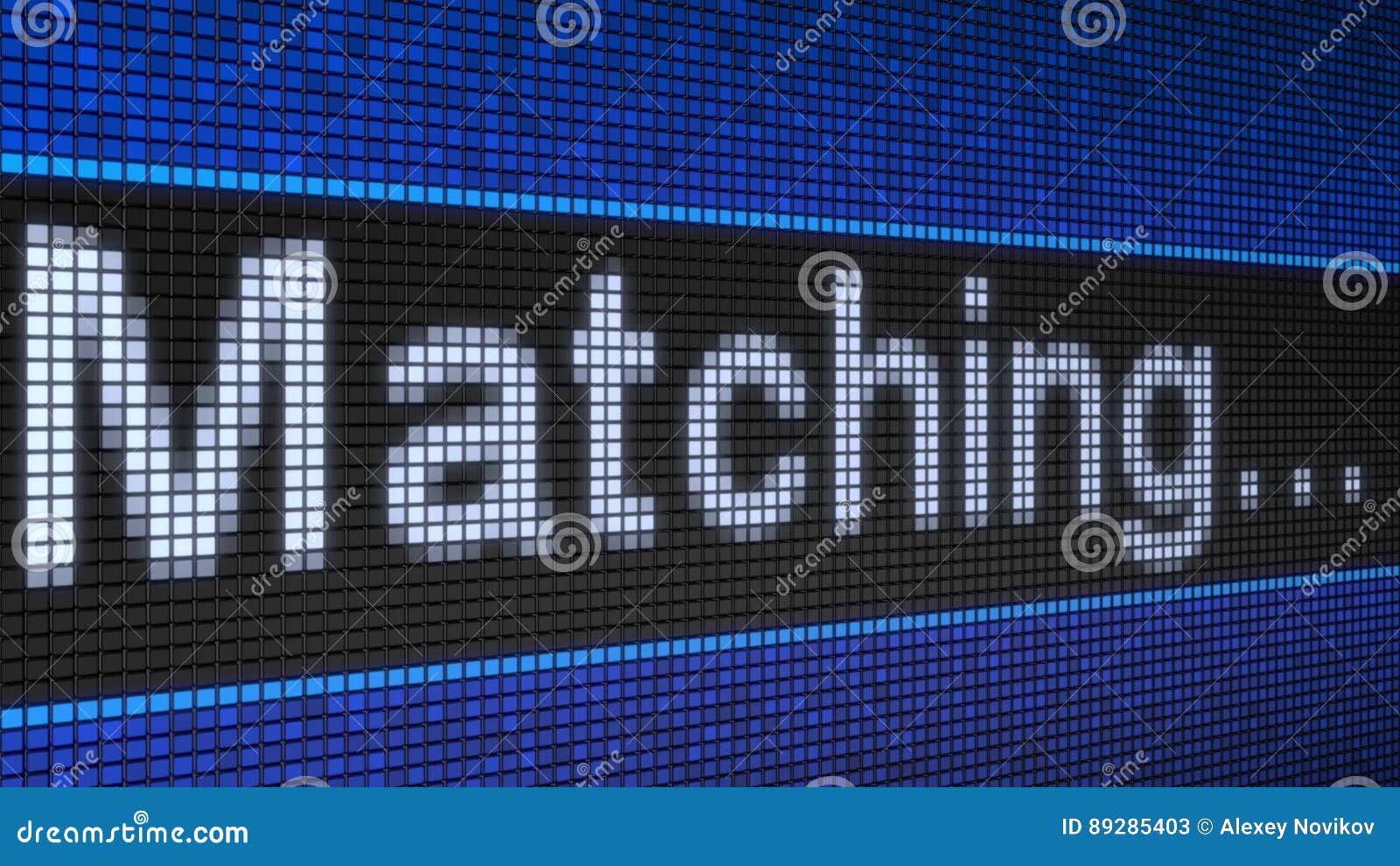 Ticker Board with Running Text Matching Stock Image - Image of blue ...