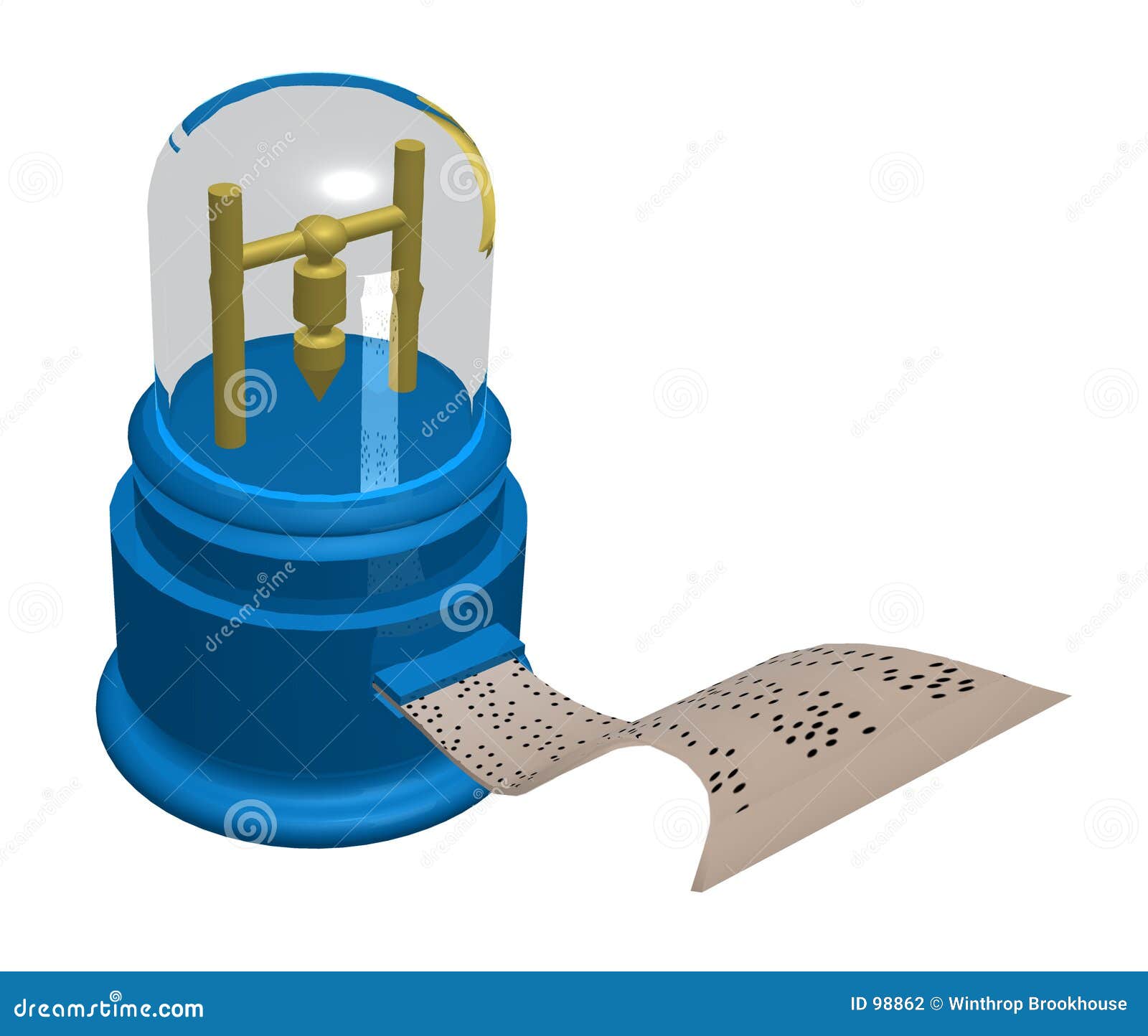 Ticker Tape Machine Stock Photography - Image: 98862
