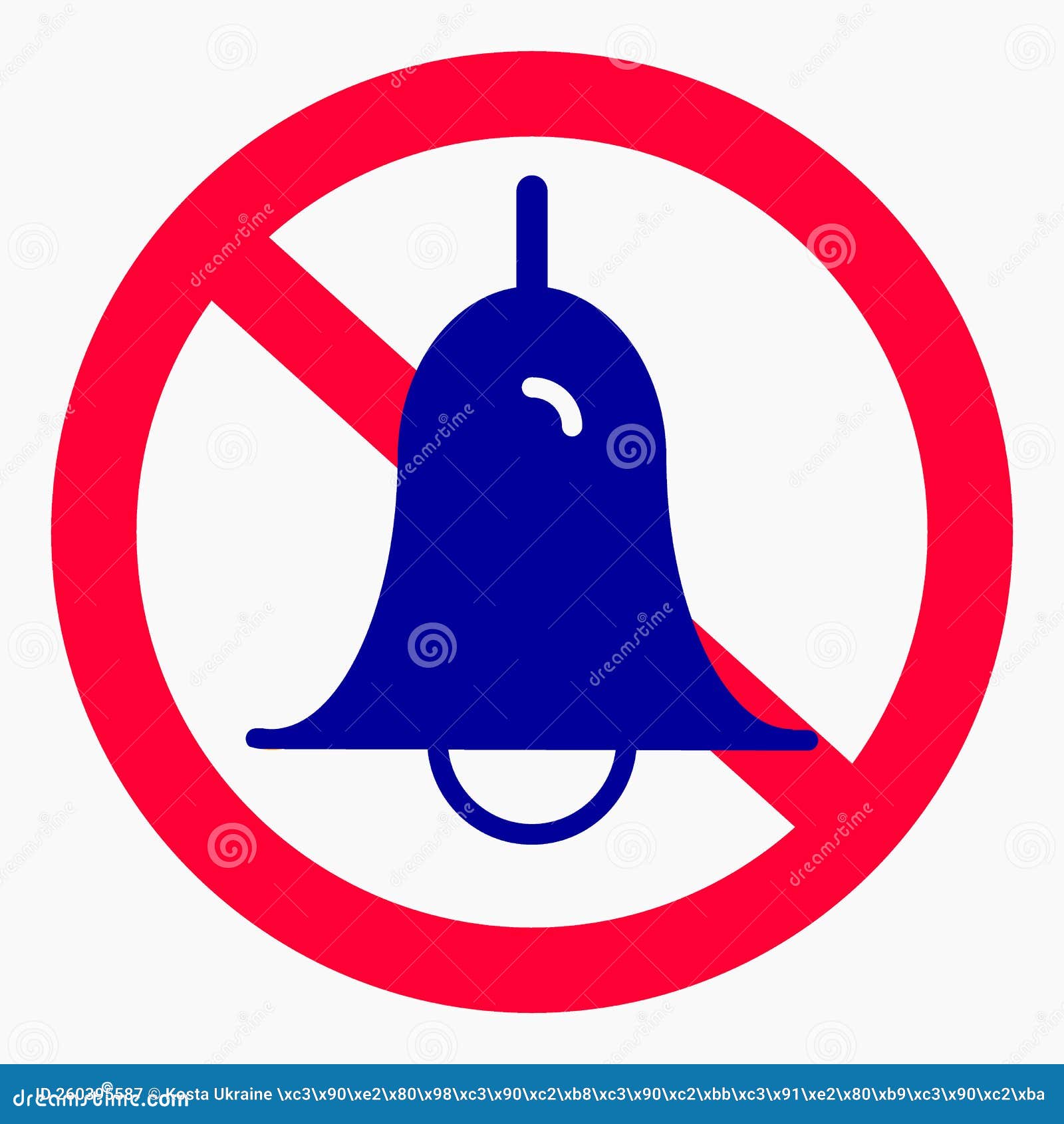 Ticket ban. stock vector. Illustration of text, line - 260395587