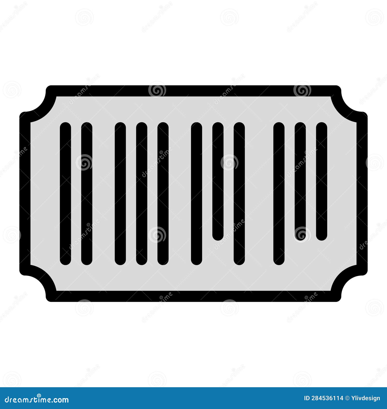 Air Ticket With Barcode, Airline Boarding Pass. Vector | CartoonDealer ...