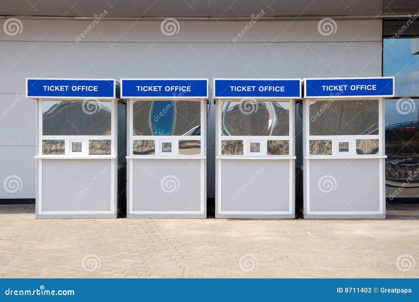 Ticket booth stock photo. Image of booth, blue, window - 8711402