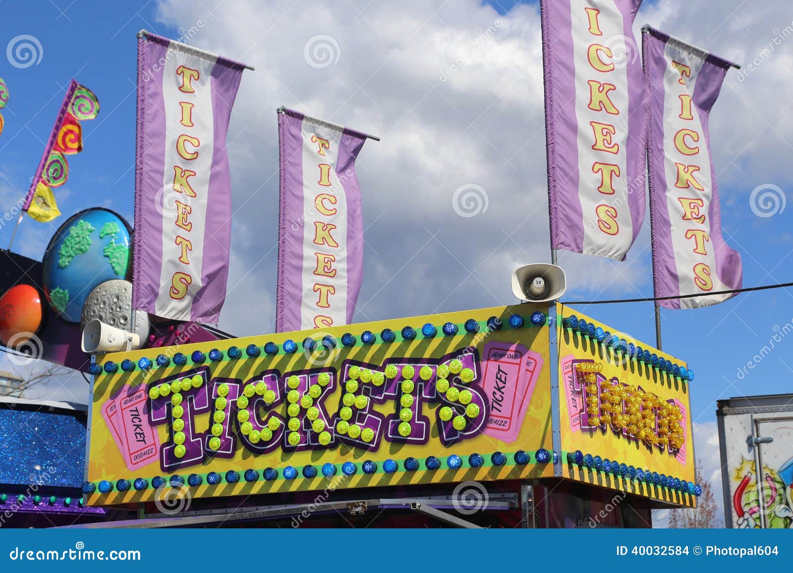 Ticket Booth at a Carnival editorial stock image. Image of attend ...