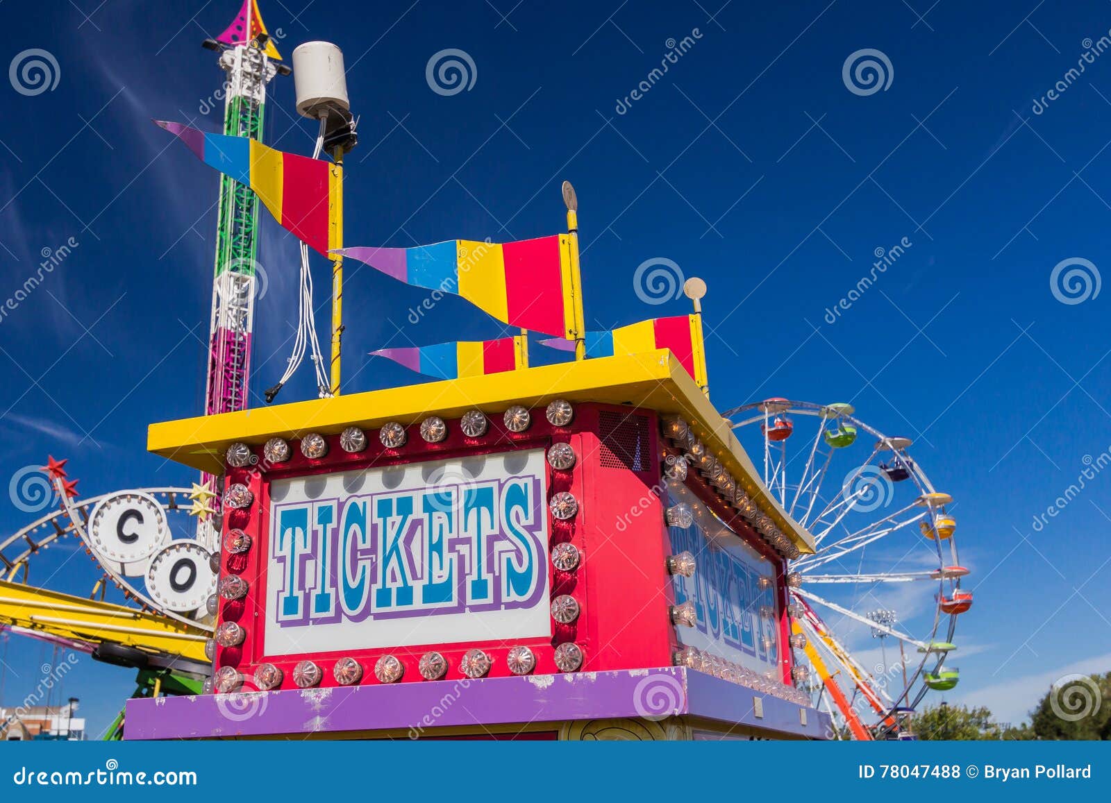 Ticket Booth stock photo. Image of ticket, weather, fall - 78047488